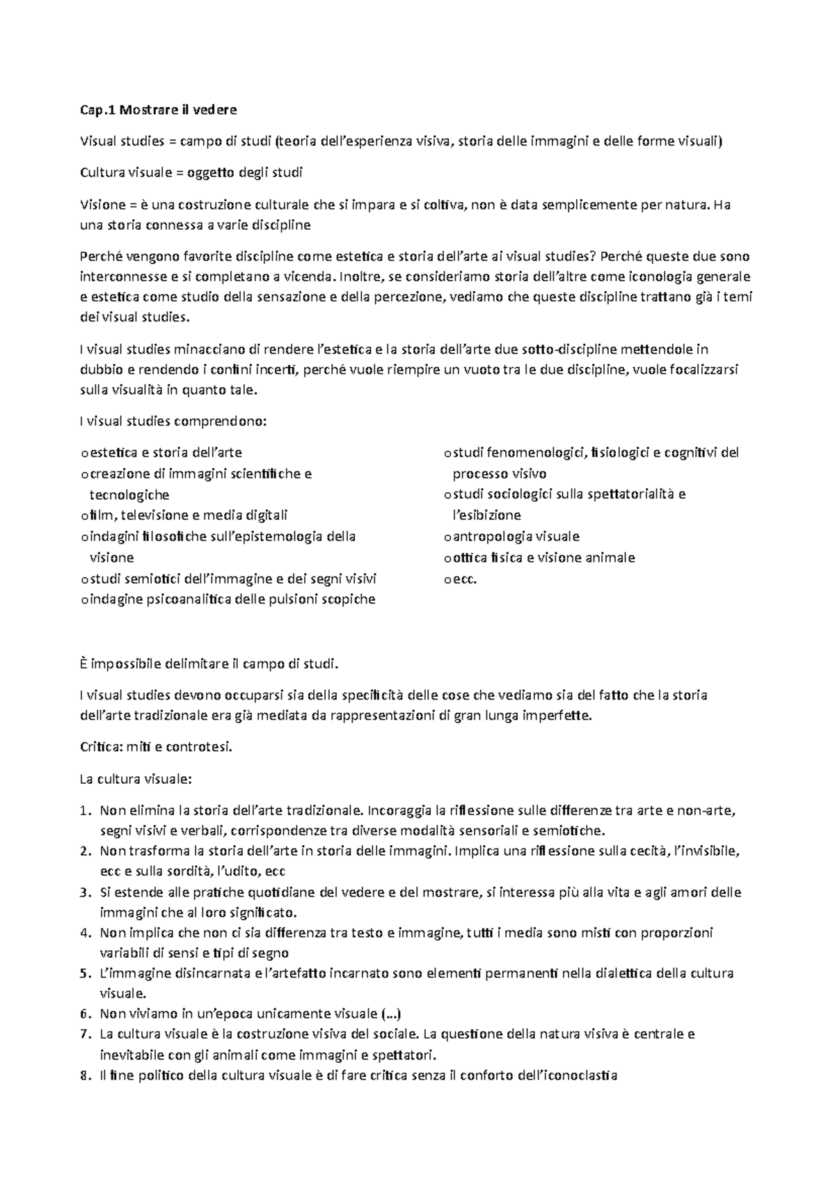 Pictorial Turn di W. J. Thomas - Riassunto - Corso di Cultua visuale ...