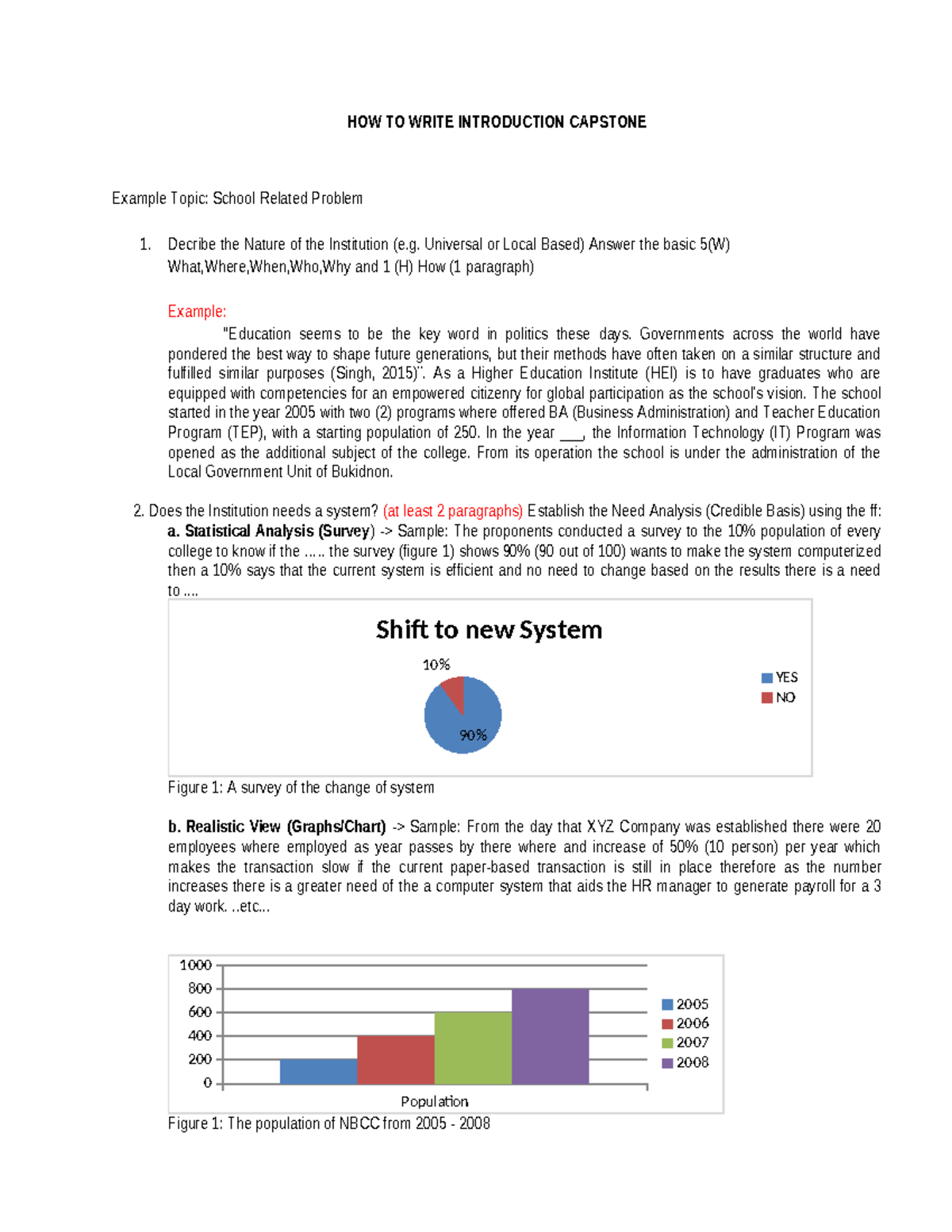 HOW TO Write IT Capstone Introduction - HOW TO WRITE INTRODUCTION ...