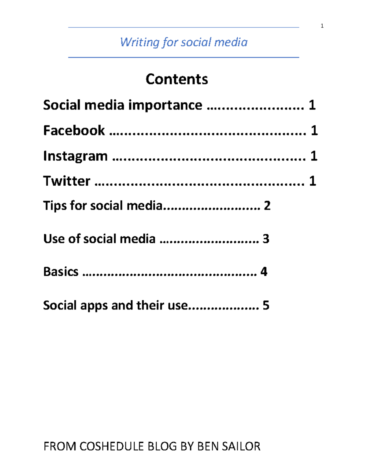final assignment english - Writing for social media Social media ...