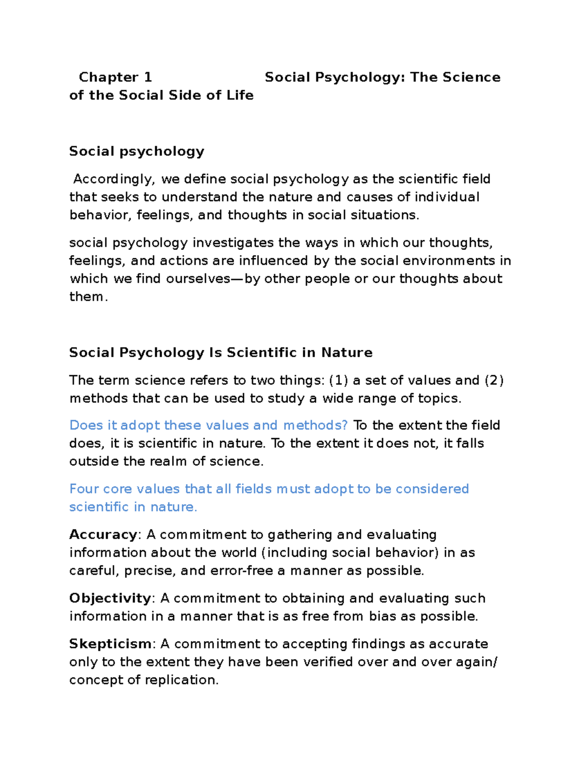 Social Psychology midterm - Introduction to social sciences - Karachi ...