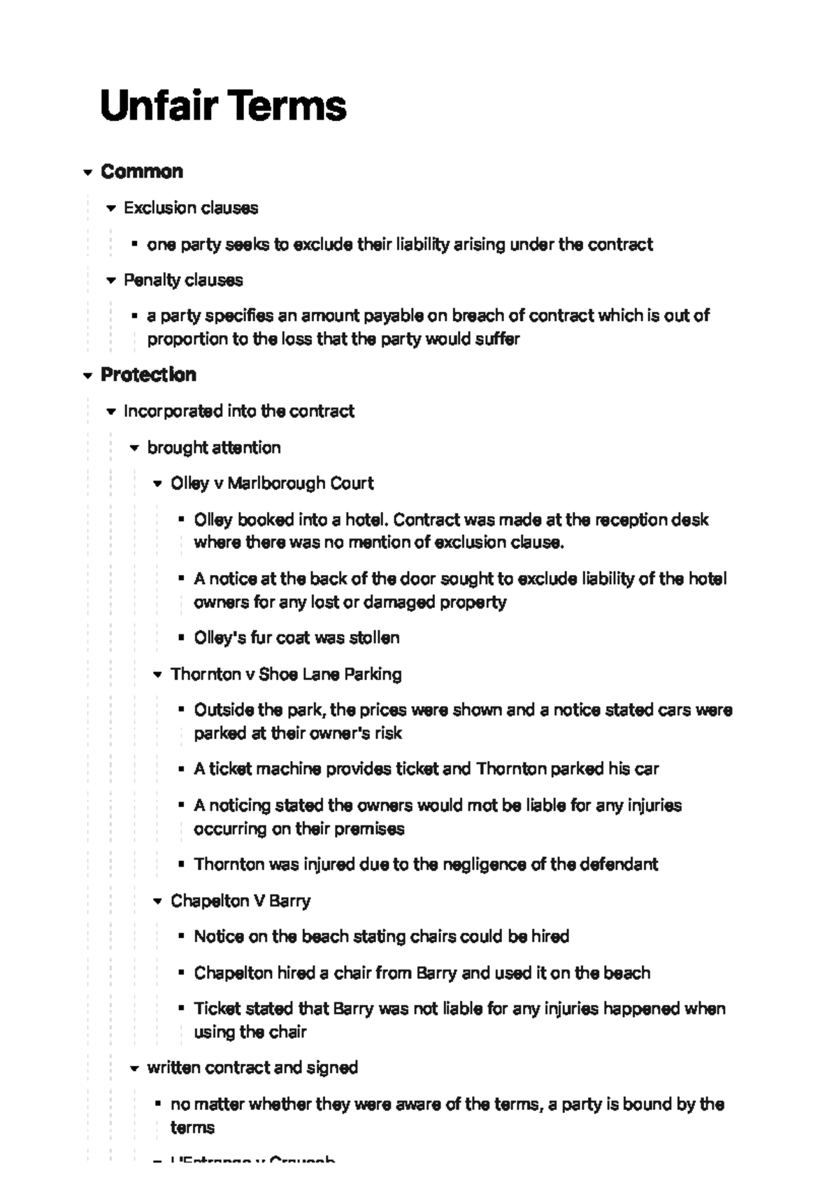 Unfair Terms - ratification and ratified act and negligenceratification ...