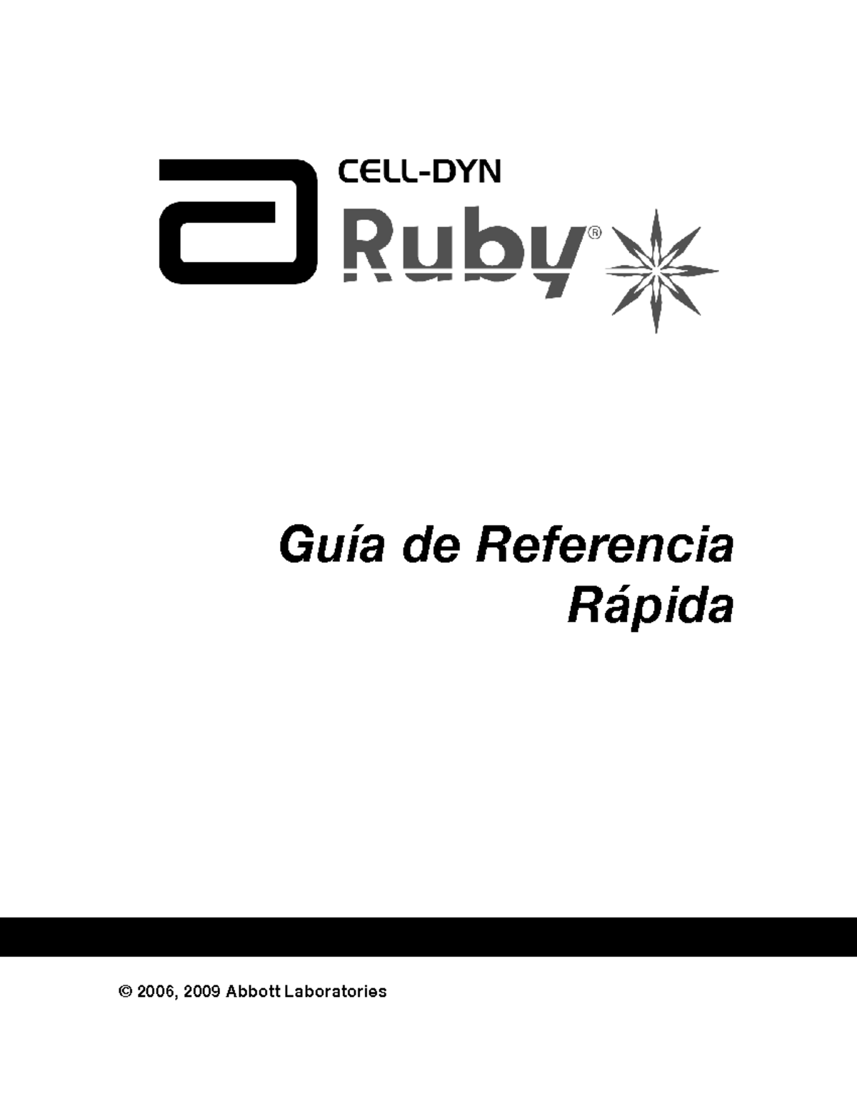 Guia Rapida Cell Dyn Ruby - dì∞~=ÇÉ=oÉÑÉêÉåÅá~= o•éáÇ~ - Studocu