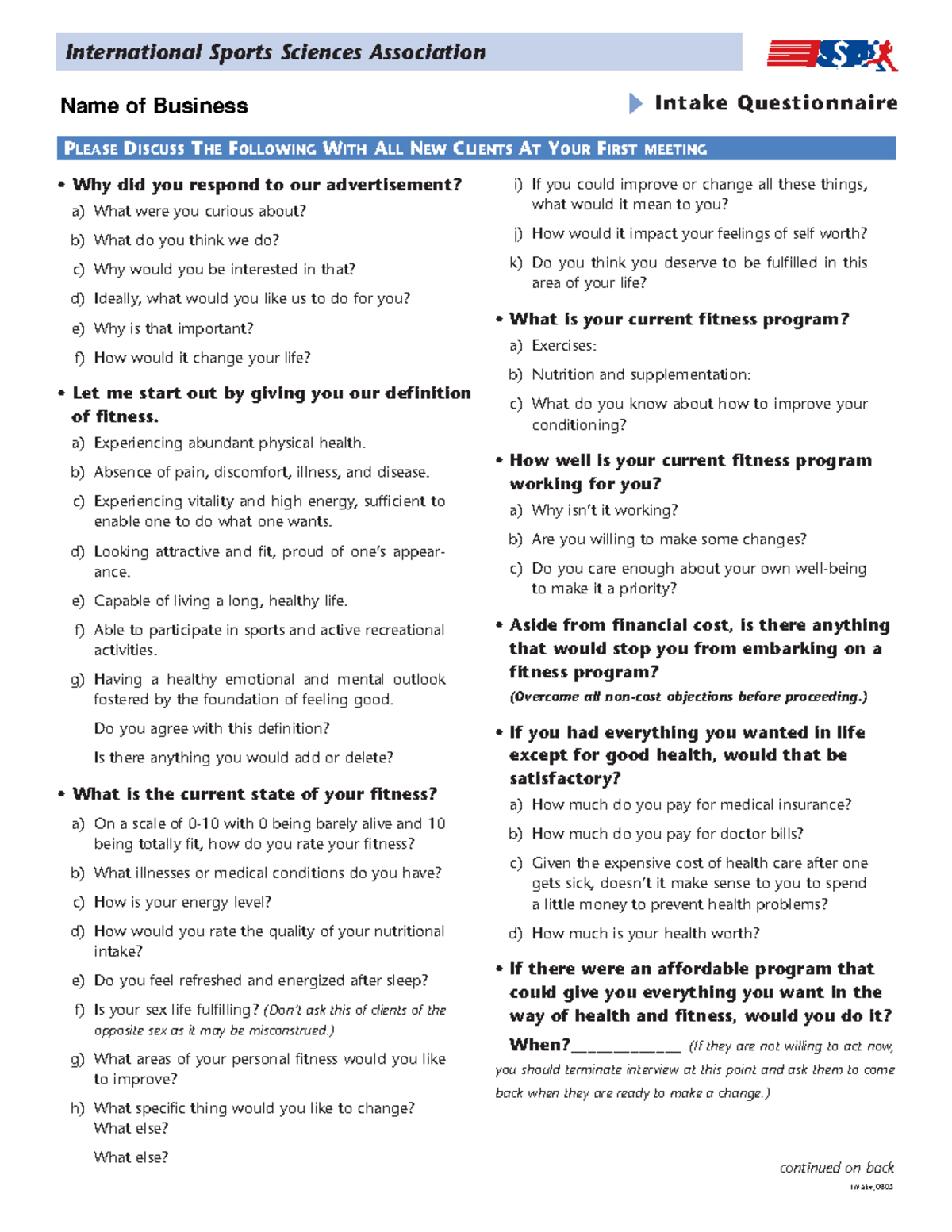 ISSA-Intake-Questionnaire - Intake_ PLEASE DISCUSS THE FOLLOWING WITH ...