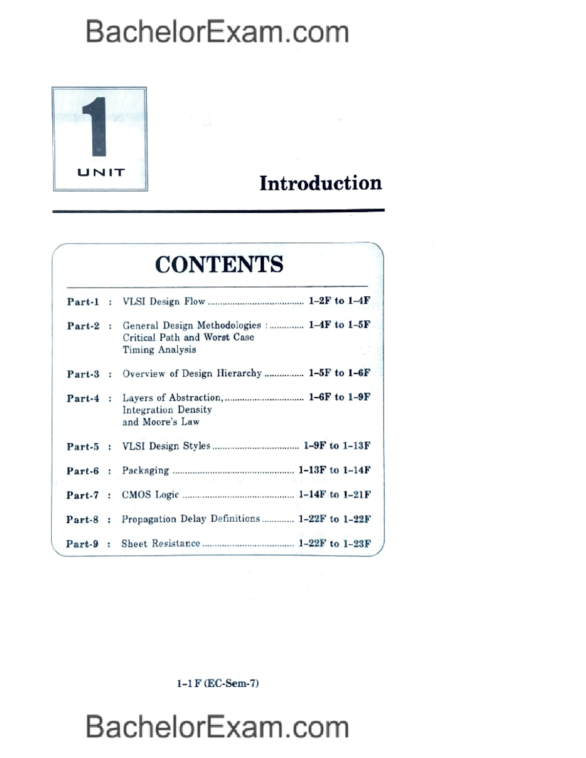 Unit 1 Vlsi Design Vlsi Unit 1 Notes 1 Unit Part 1 Vlsi Design Flow Part 2 Contents 2116