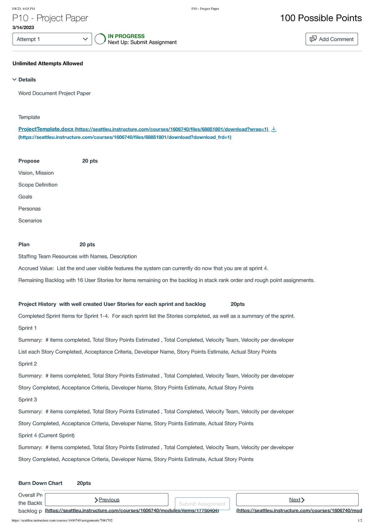 P10 - Project Paper - HW material. - 3/8/23, 4:03 PM P10 - Project ...