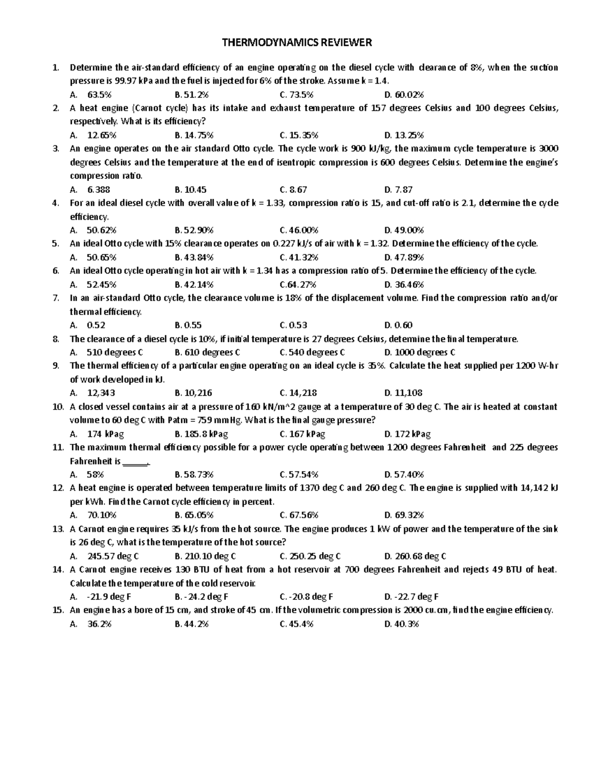 Thermodynamics-Activity - THERMODYNAMICS REVIEWER Determine the air ...