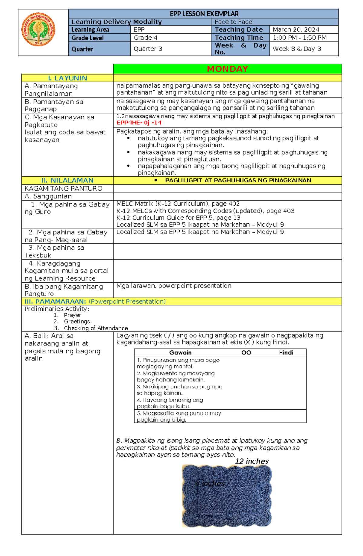 Tuazon -Lesson Exemplar for COT 2 - 2023 - MONDAY I. LAYUNIN A ...