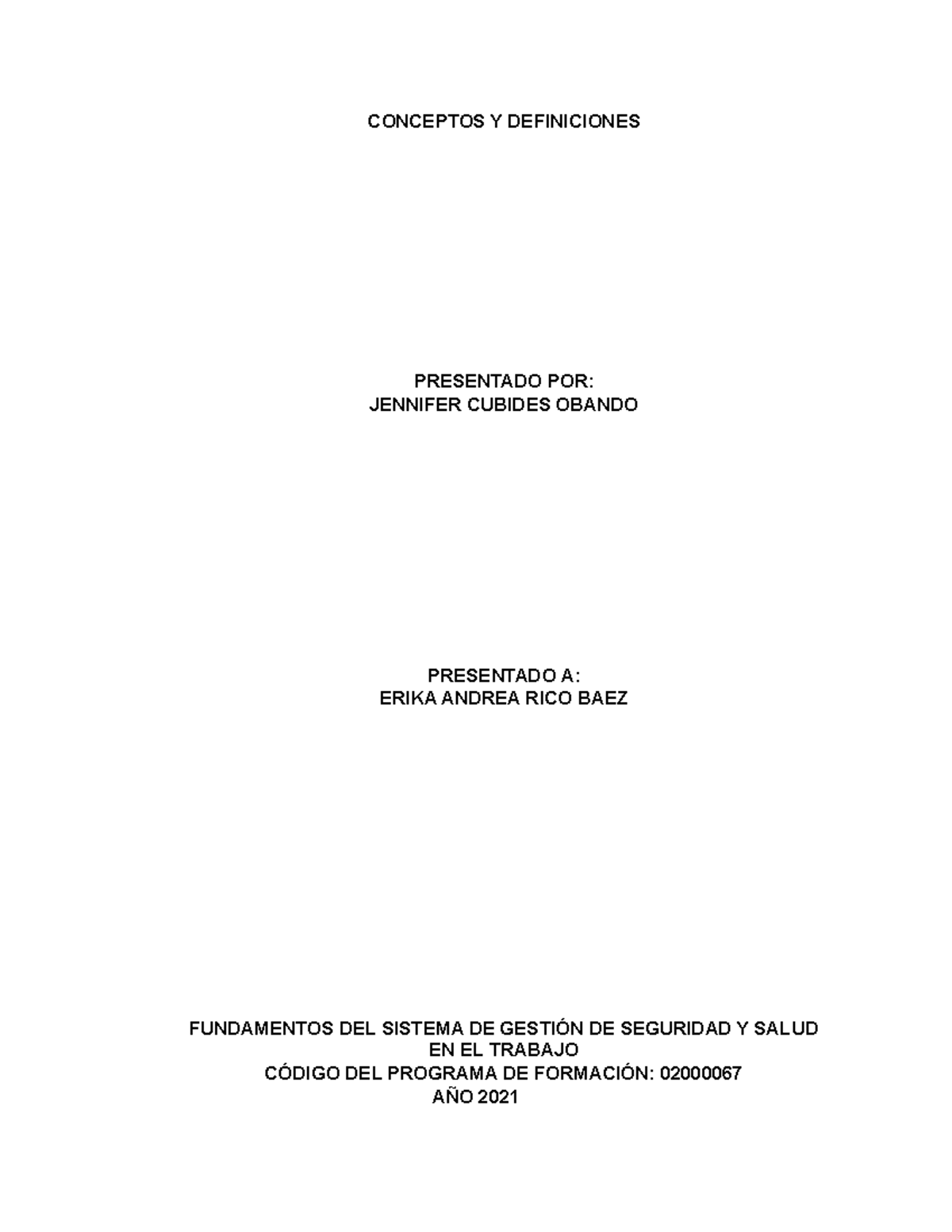 Conceptos Y Definiciones - CONCEPTOS Y DEFINICIONES PRESENTADO POR ...