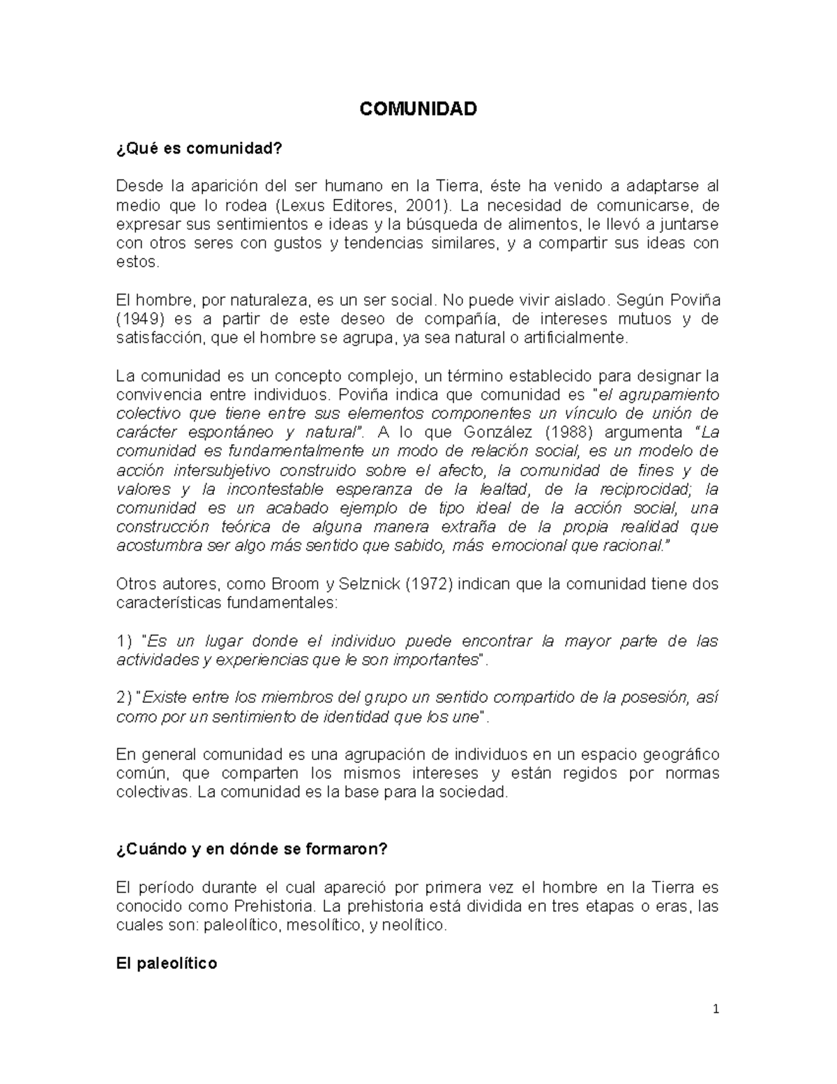 Definición de comunidad - COMUNIDAD ¿Qué es comunidad? Desde la ...