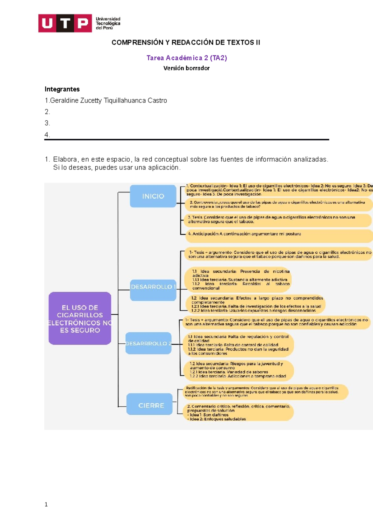 S11Virtual - El texto argumentativo TA2 formato borrador GZTC - COMPRENSIÓN Y REDACCIÓN DE ...