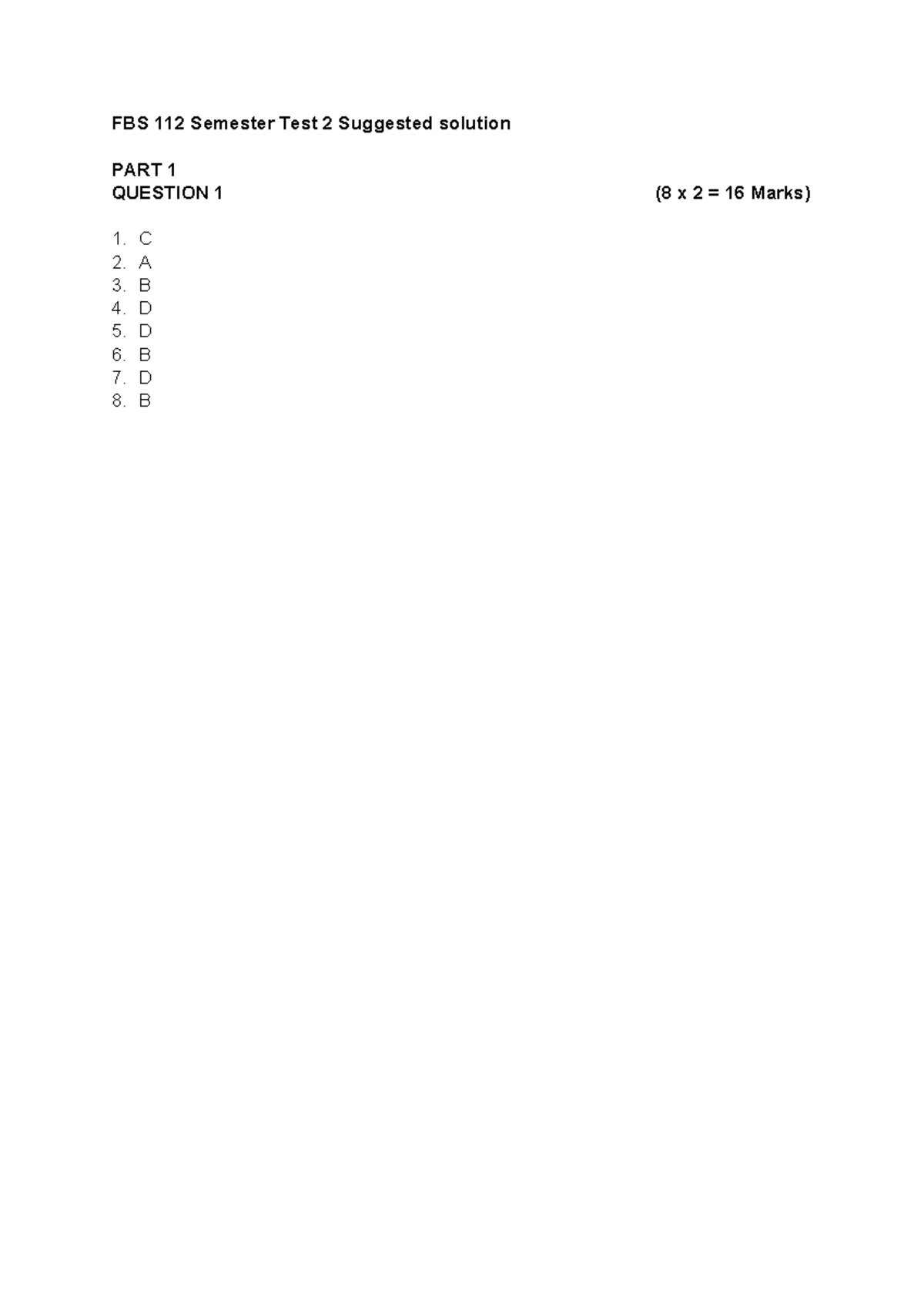 FBS 112 Semester Test 2 2021 Suggested solution - FBS 112 Semester Test ...