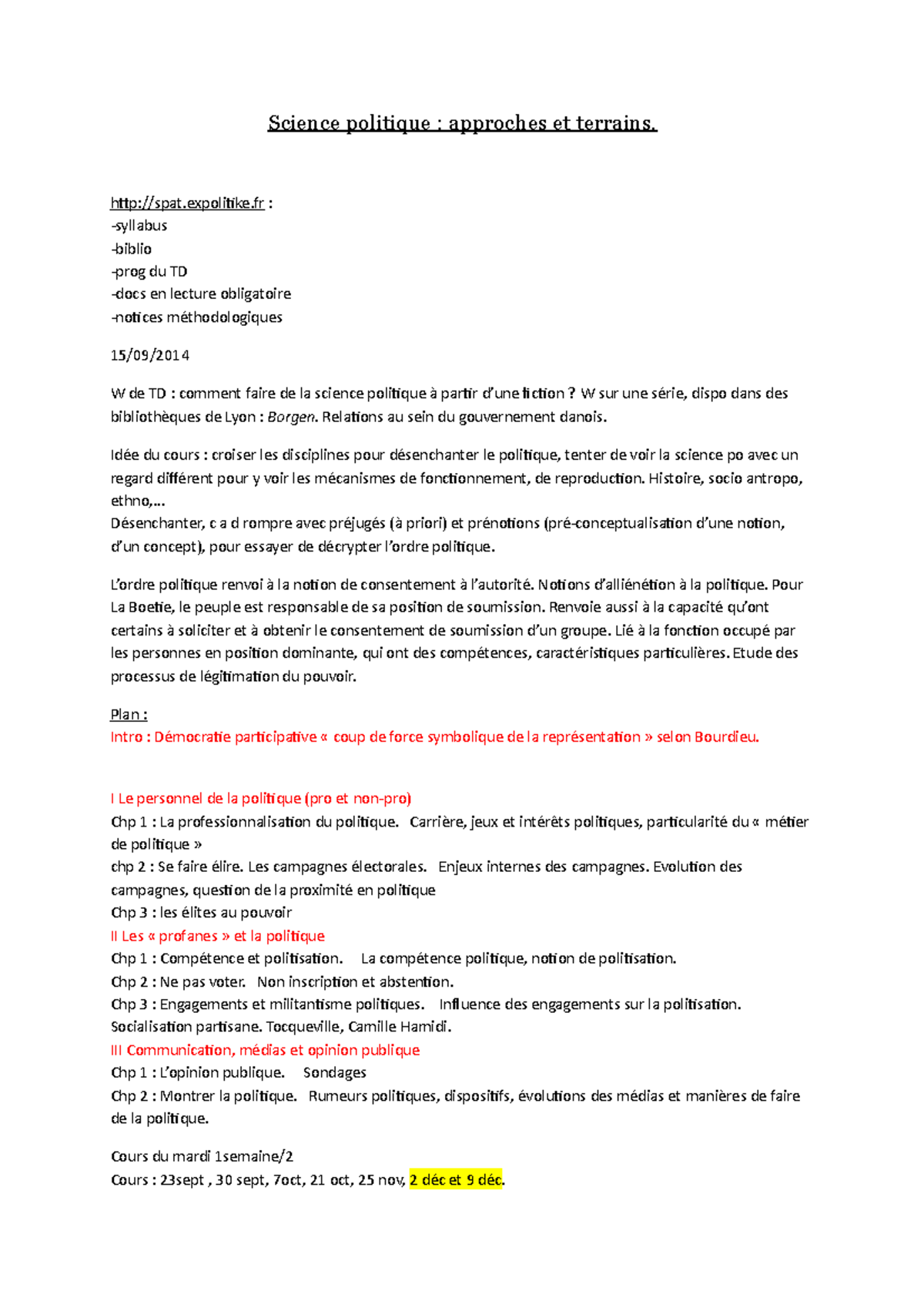 Cours Magistraux - Politique approche territorial - Science politique ...