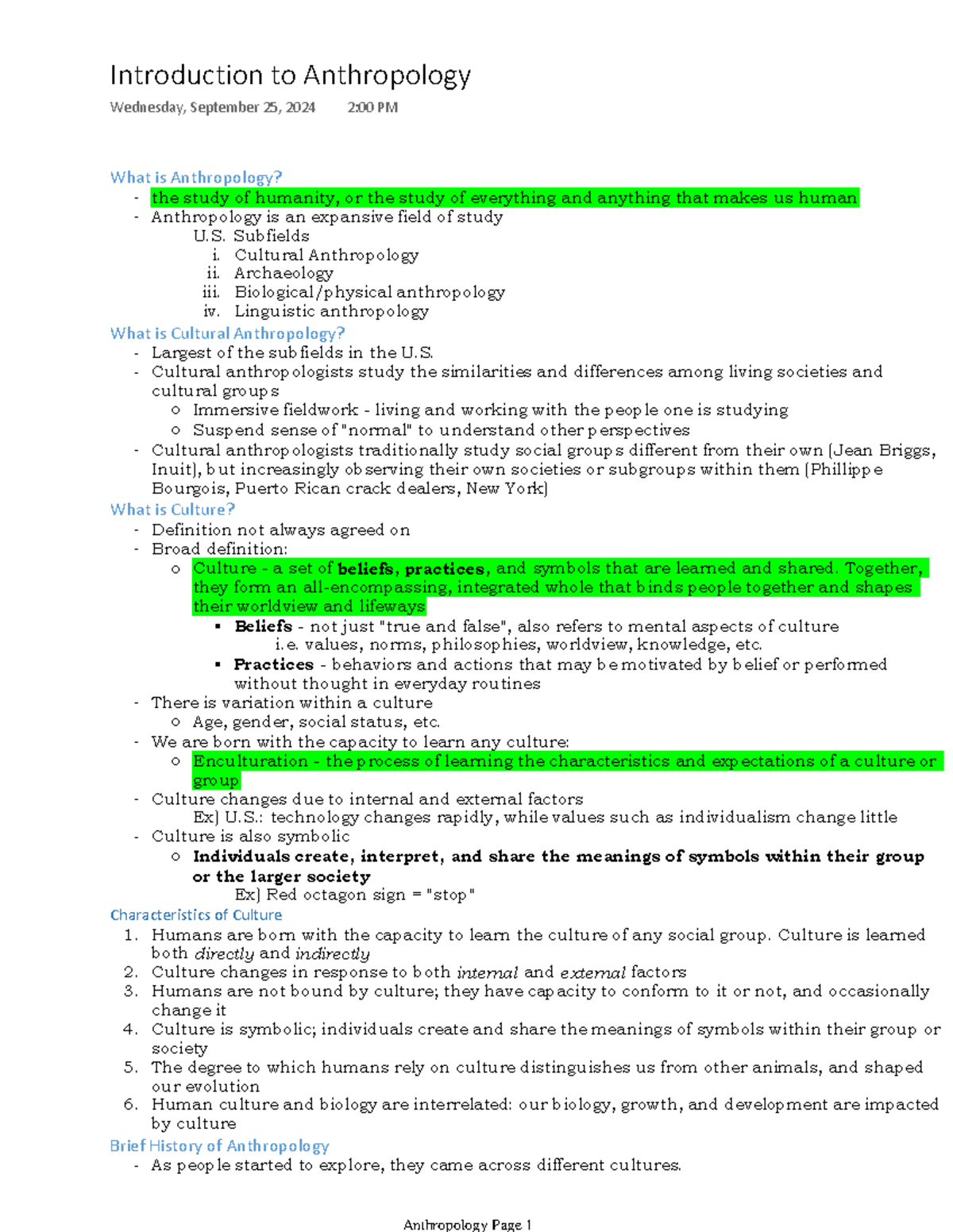 Chapter 1: Introduction to Anthropology (Perspectives: An Open ...