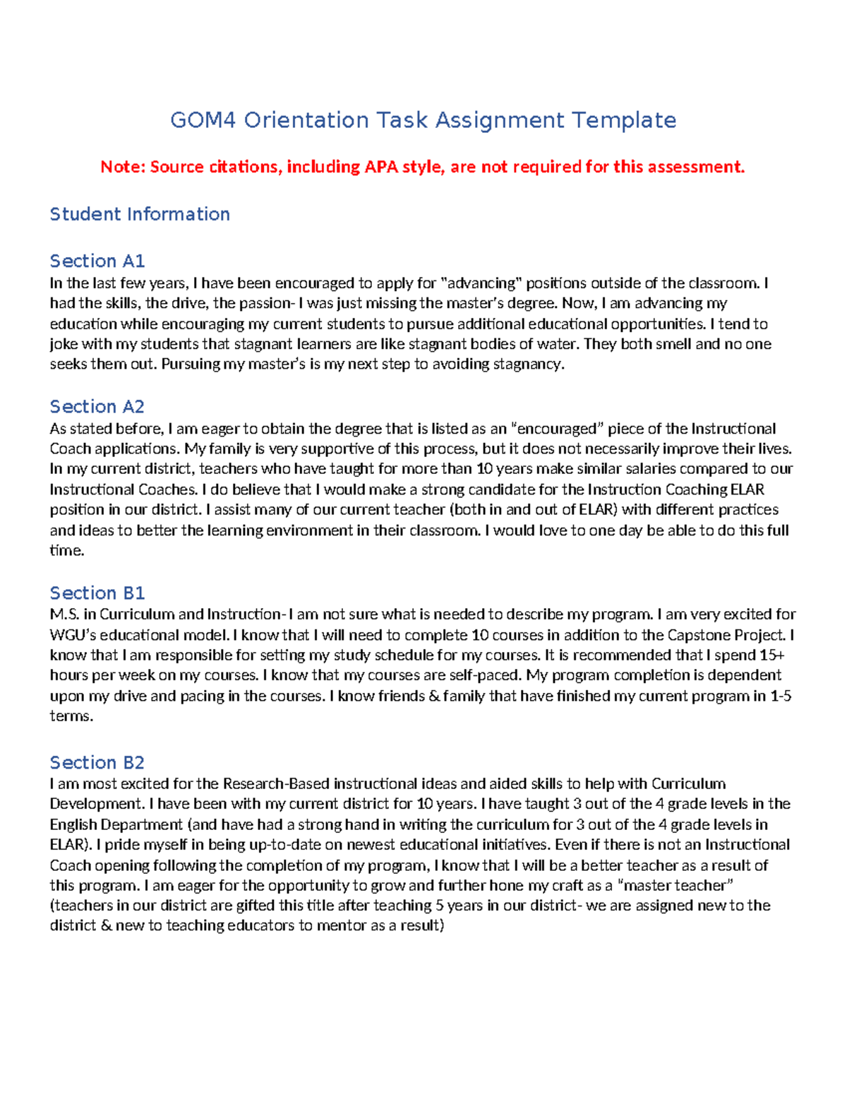 Orientation Task - paper - GOM4 Orientation Task Assignment Template Note: Source citations ...