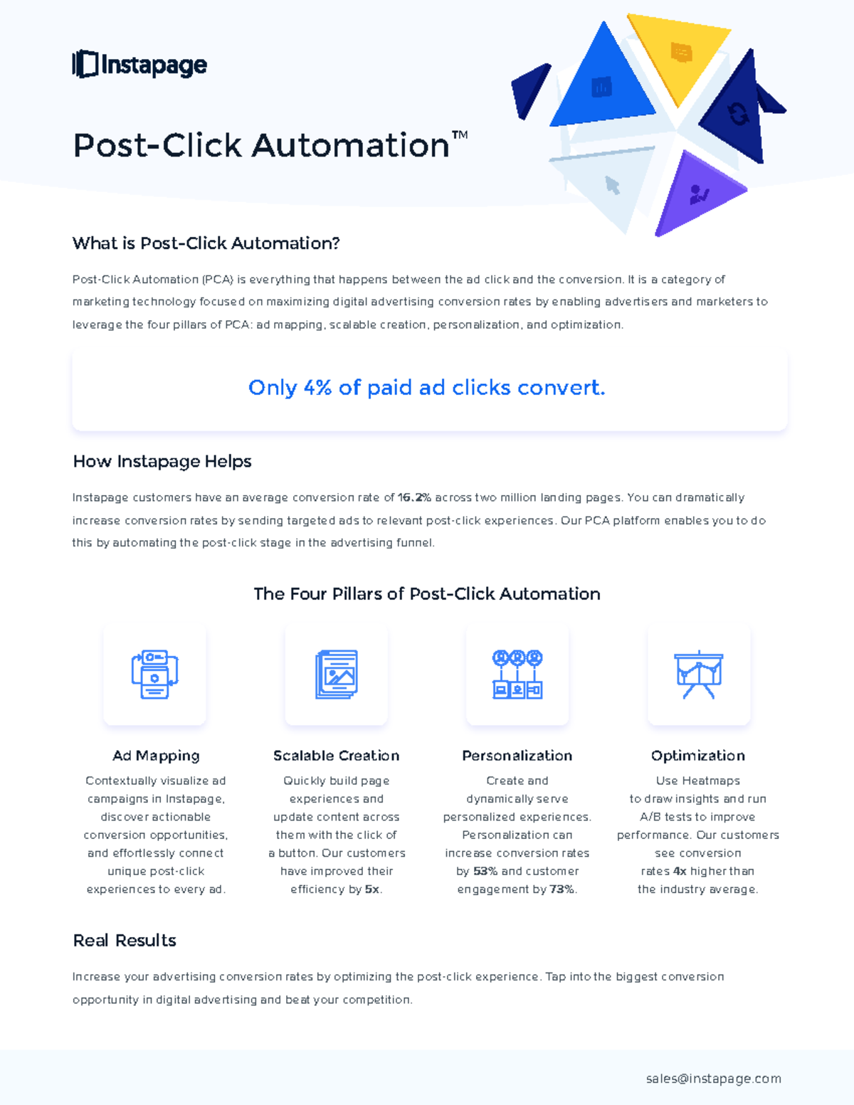 Instapage Overview - Paginas al instante - What is Post-Click ...