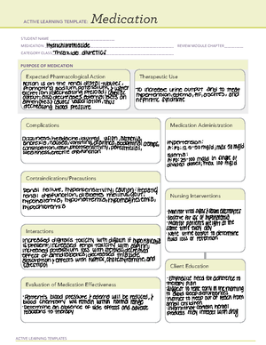 Active Learning Template Furosemide - ACTIVE LEARNING TEMPLATES ...