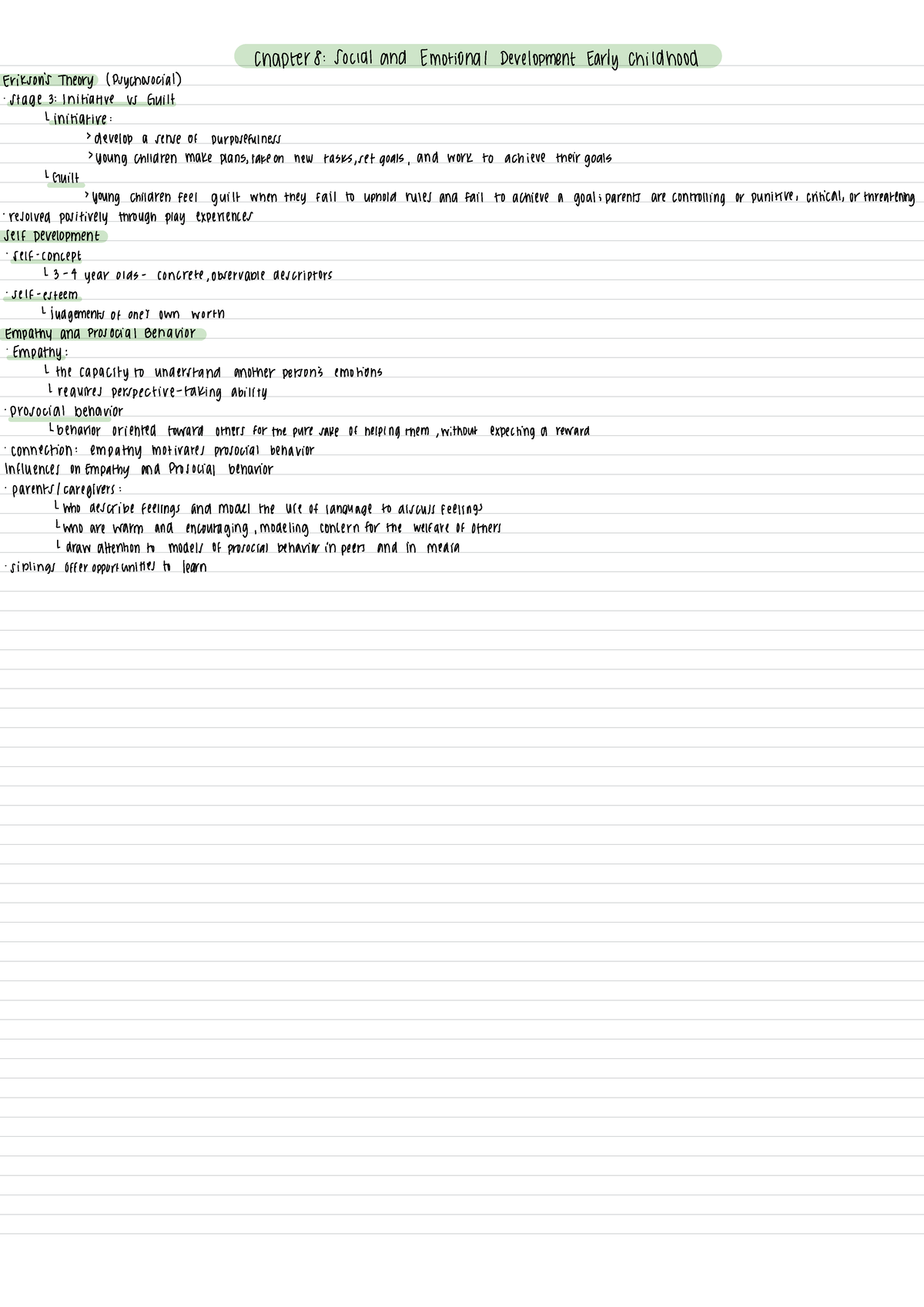 Ch 8: Social and Emotional Development in Early Childhood - Chapter 8 ...