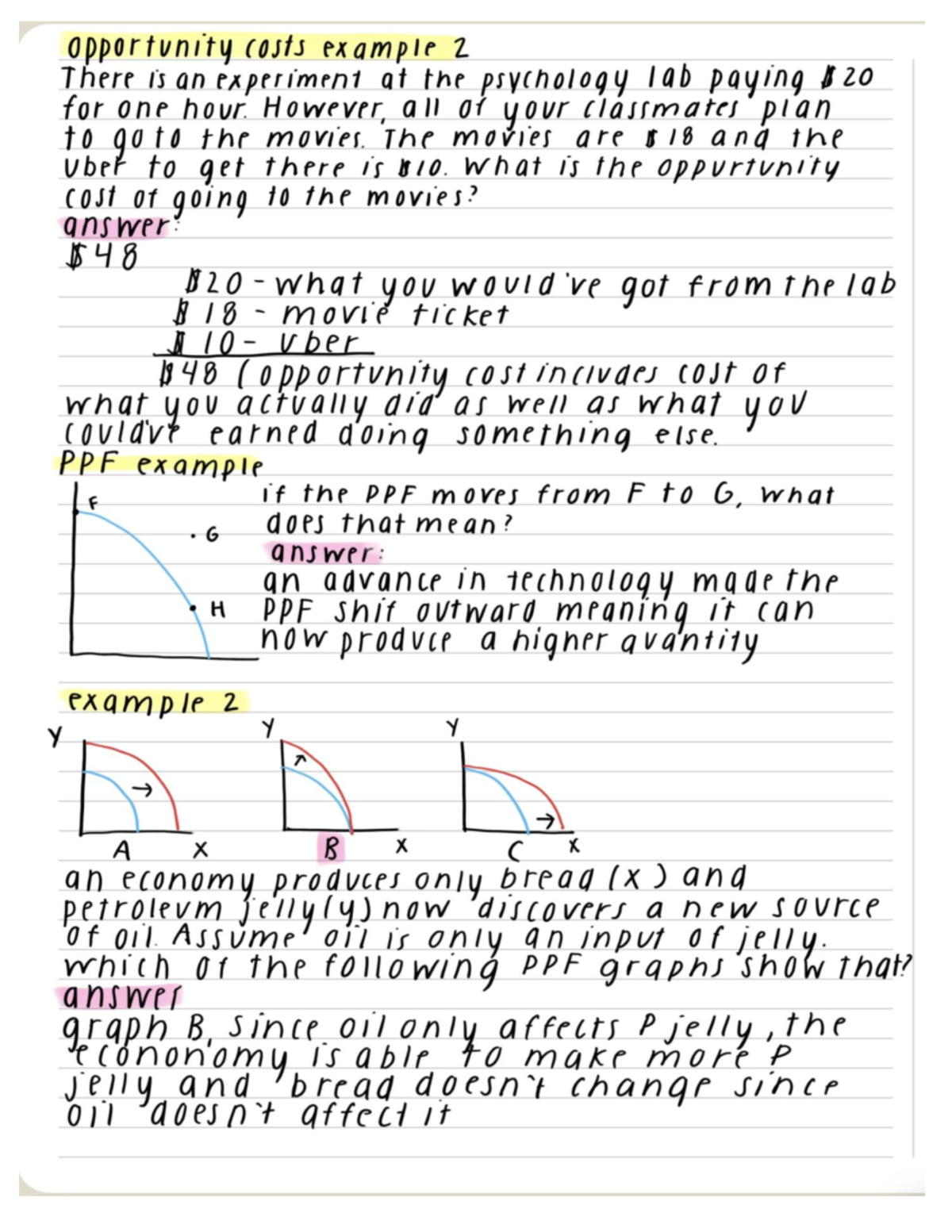Examples and practice problems - opportunity costs example 2 There is ...
