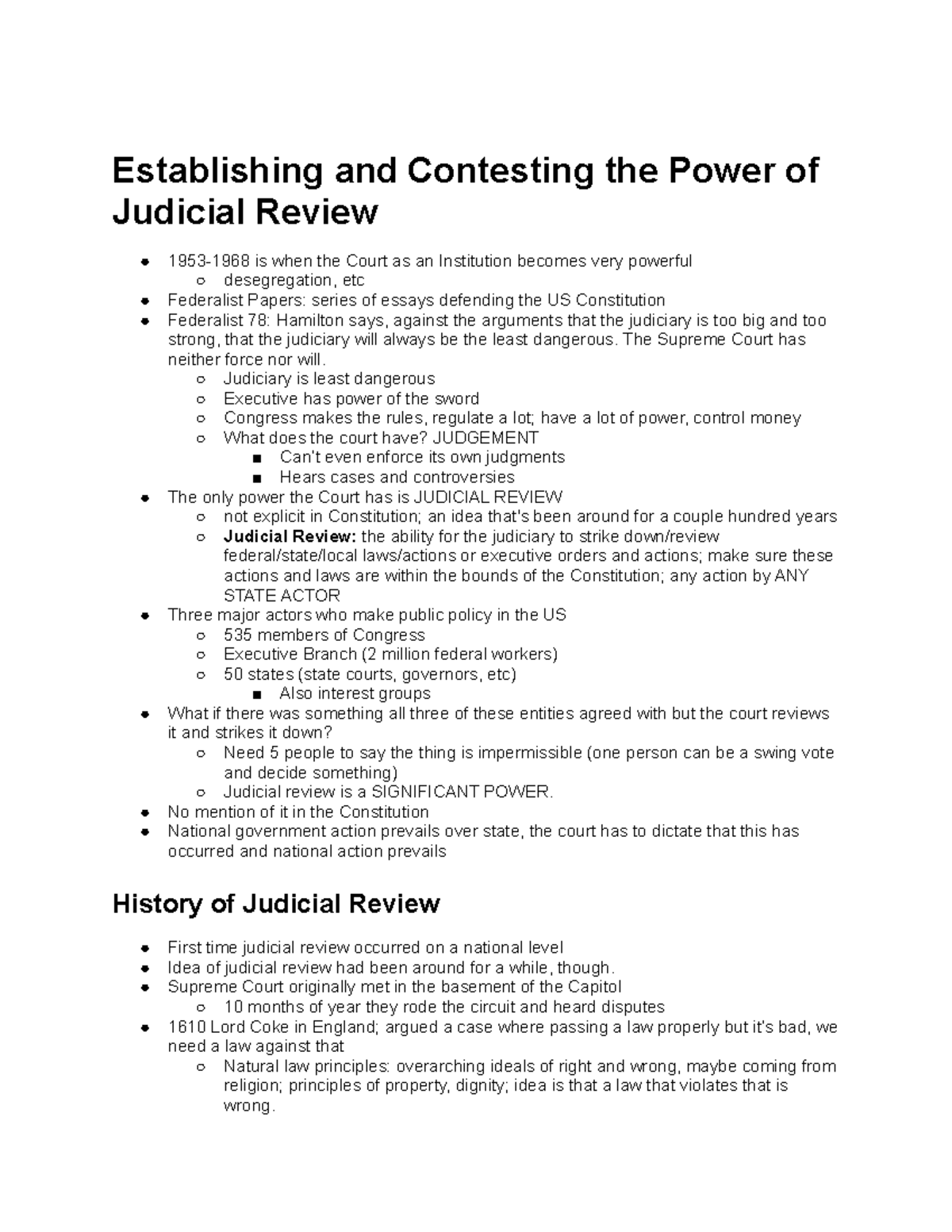 Introductory Notes Con Law Civil Rights - Establishing and Contesting ...