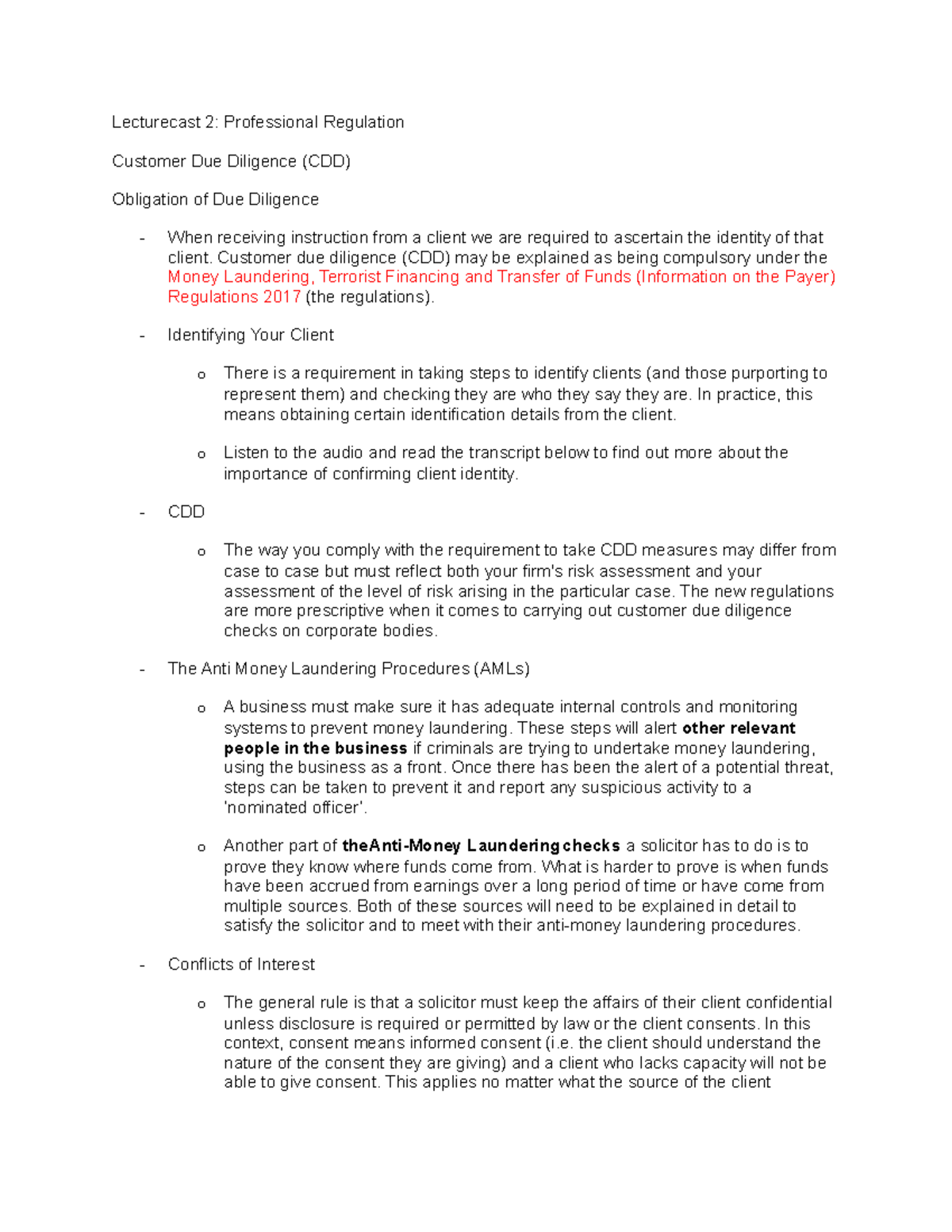 Lecturecast 2 - Unit 17 - lecture notes - Lecturecast 2: Professional ...