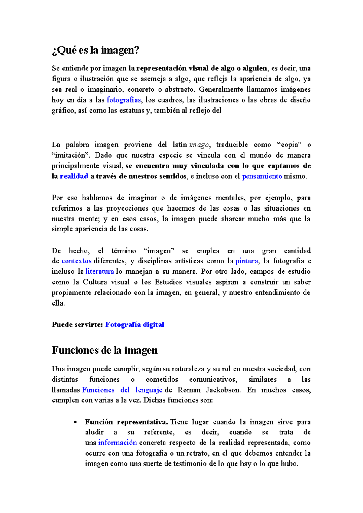 Que es la imagen a1 - ¿Qué es la imagen? Se entiende por imagen la ...
