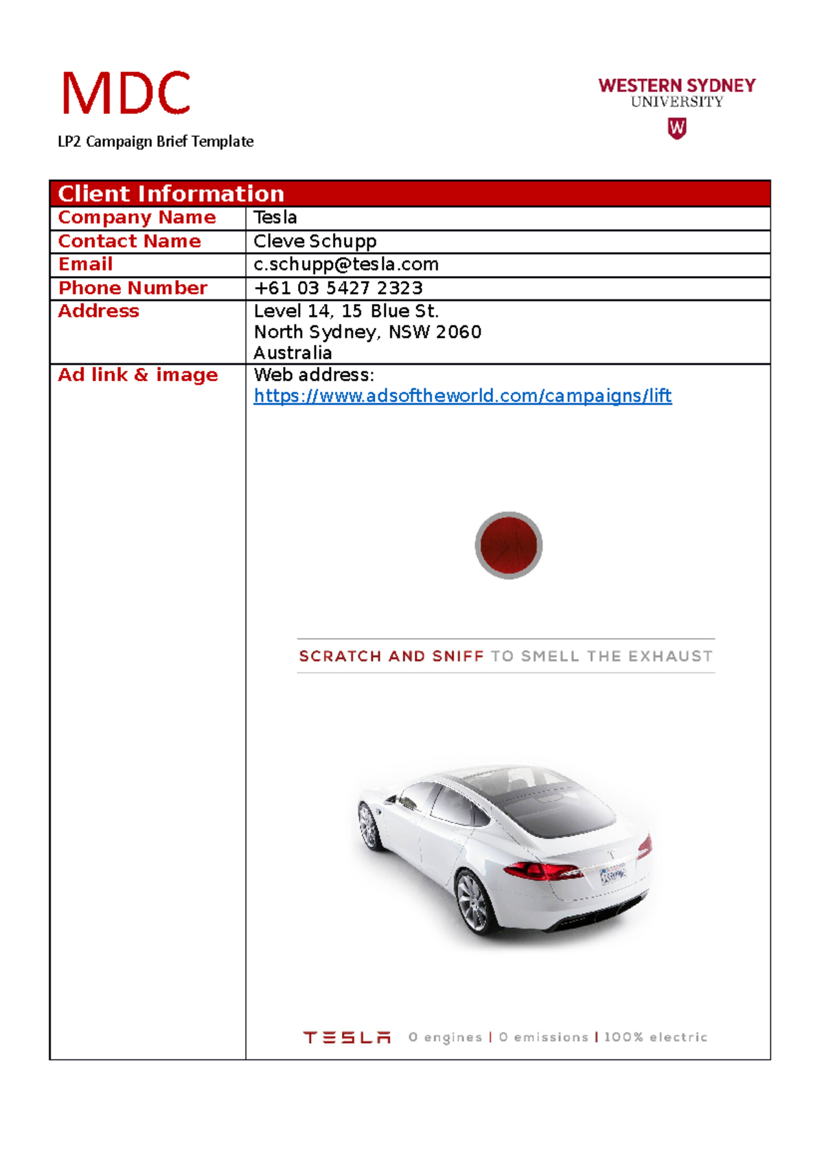 LP 2 template - Campaign Brief template - MDC LP2 Campaign Brief ...