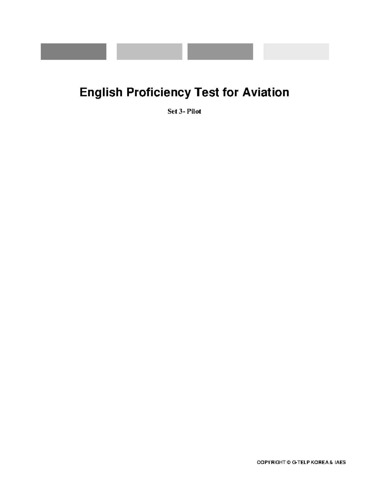 49090425 English Proficiency Test for Aviation Set 3 Pilot - English ...
