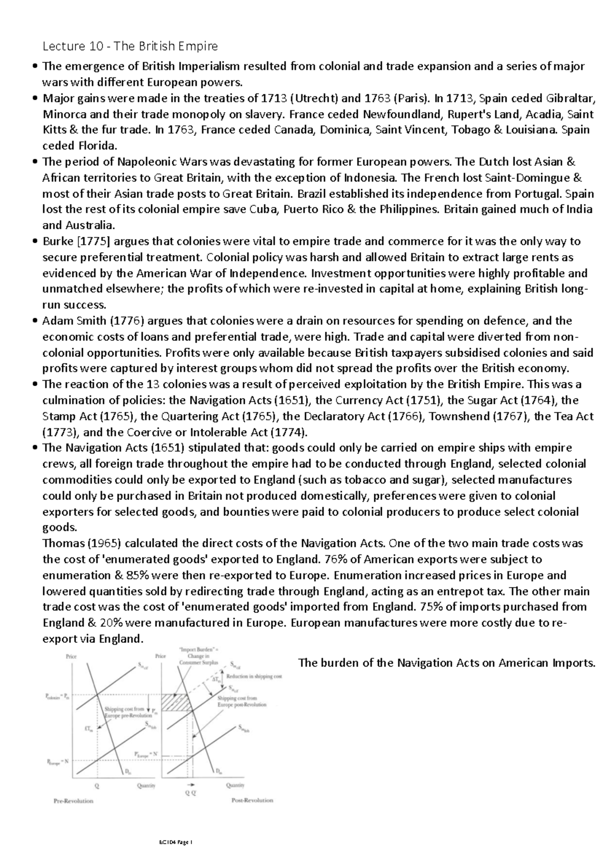 Lecture 10 - The British Empire - The emergence of British Imperialism ...