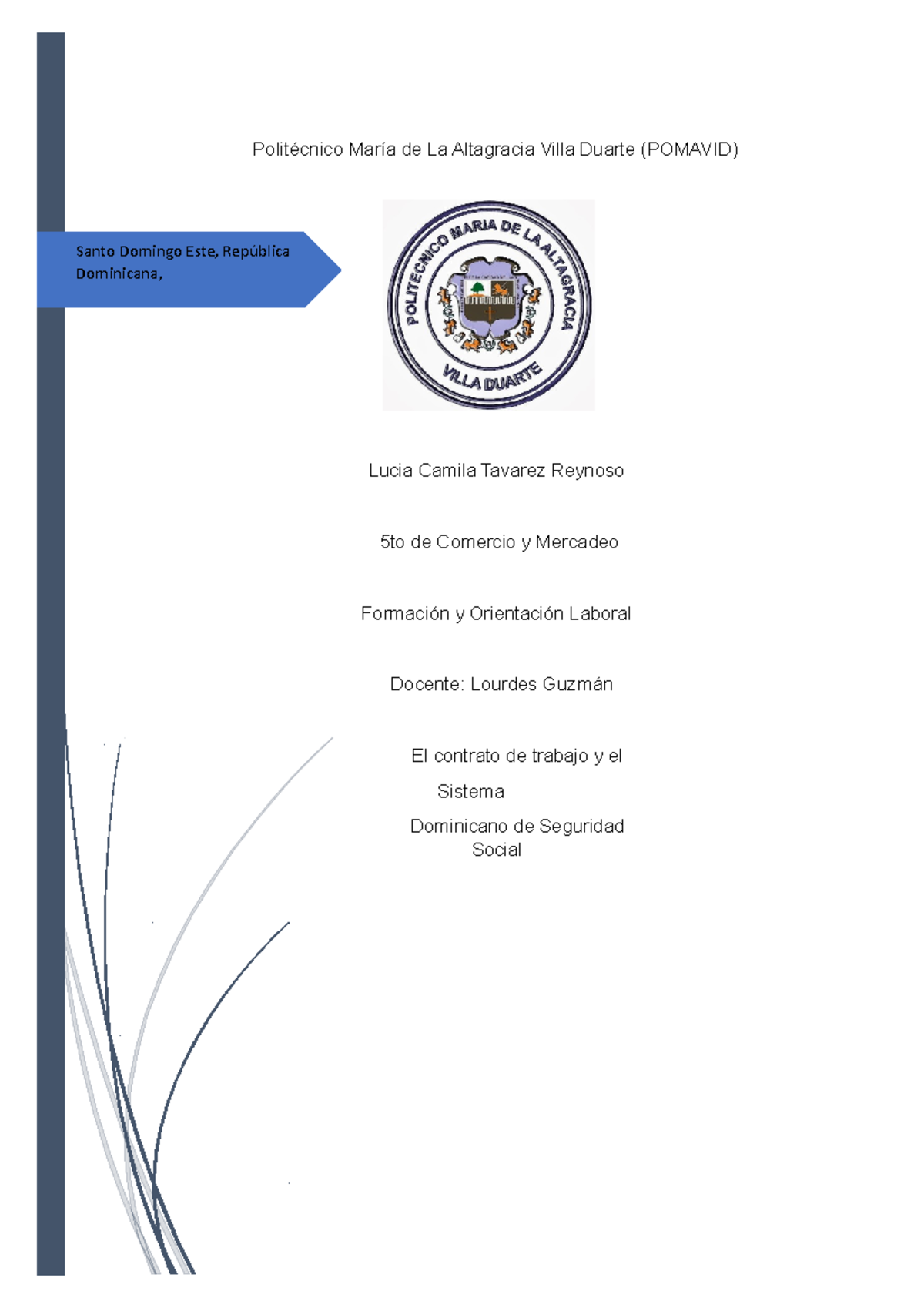 Formacion Laboral 3 - Politécnico María de La Altagracia Villa Duarte ...