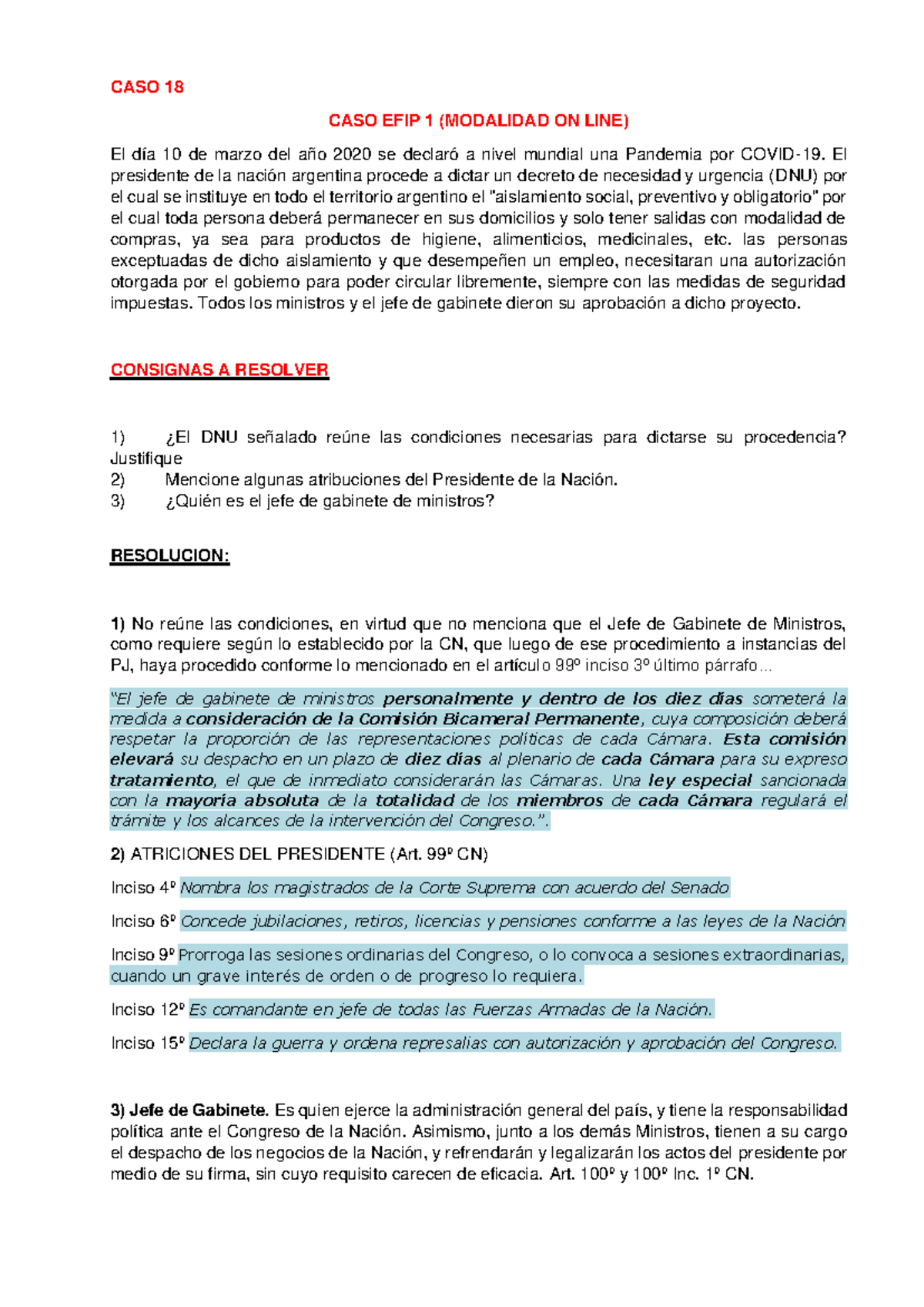 Practicos EFIP 2020 Julio - CASO EFIP 1 (MODALIDAD ON LINE) El día 10 ...