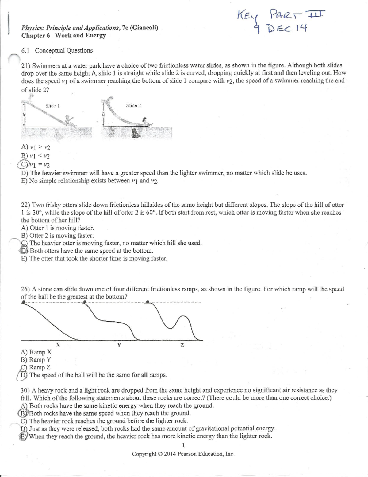 AAA-W KE Worksheet 10 Dec 14 Part III - Ke a2 Ti Physics: Principle and ...