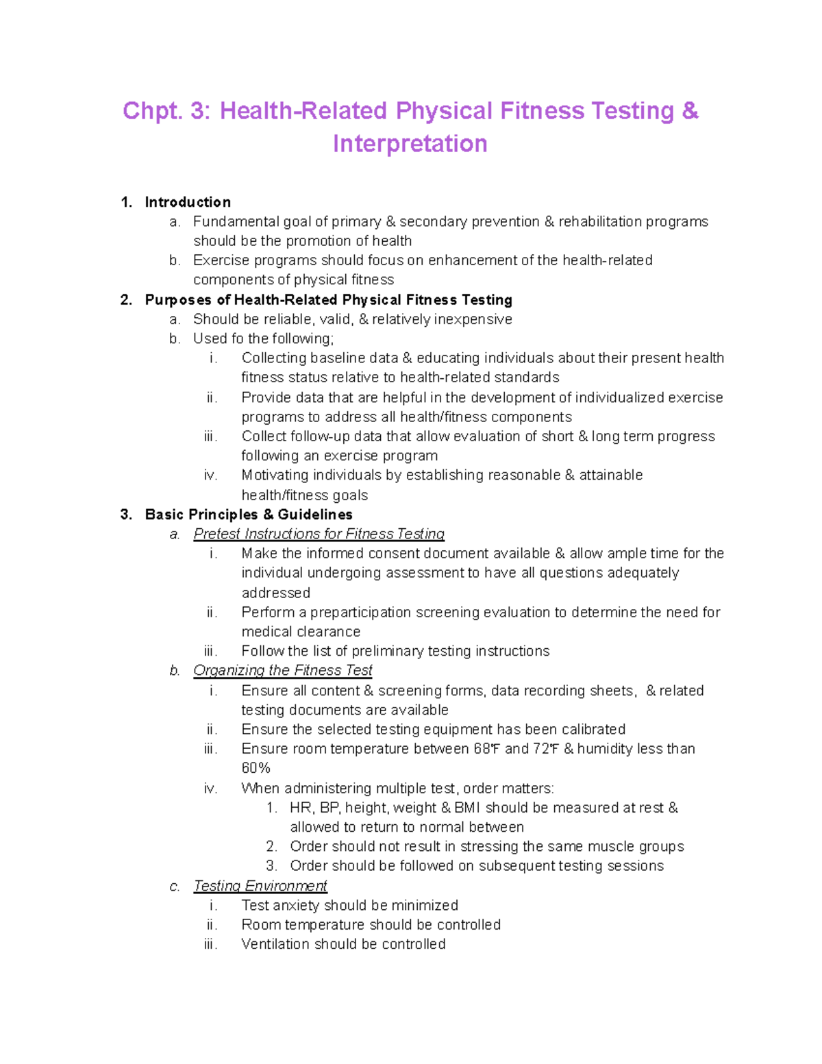 Chapter 3 Notes Chpt 3 Health Related Physical Fitness Testing chapter-3-notes-chpt-3-health-related-physical-fitness-testing