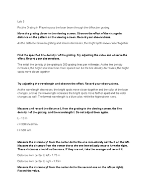 Phys 132 lab #1 summer 2021 - Phys 132 Lab # LAB REPORT, part 1A Procedure: Describe your - Studocu