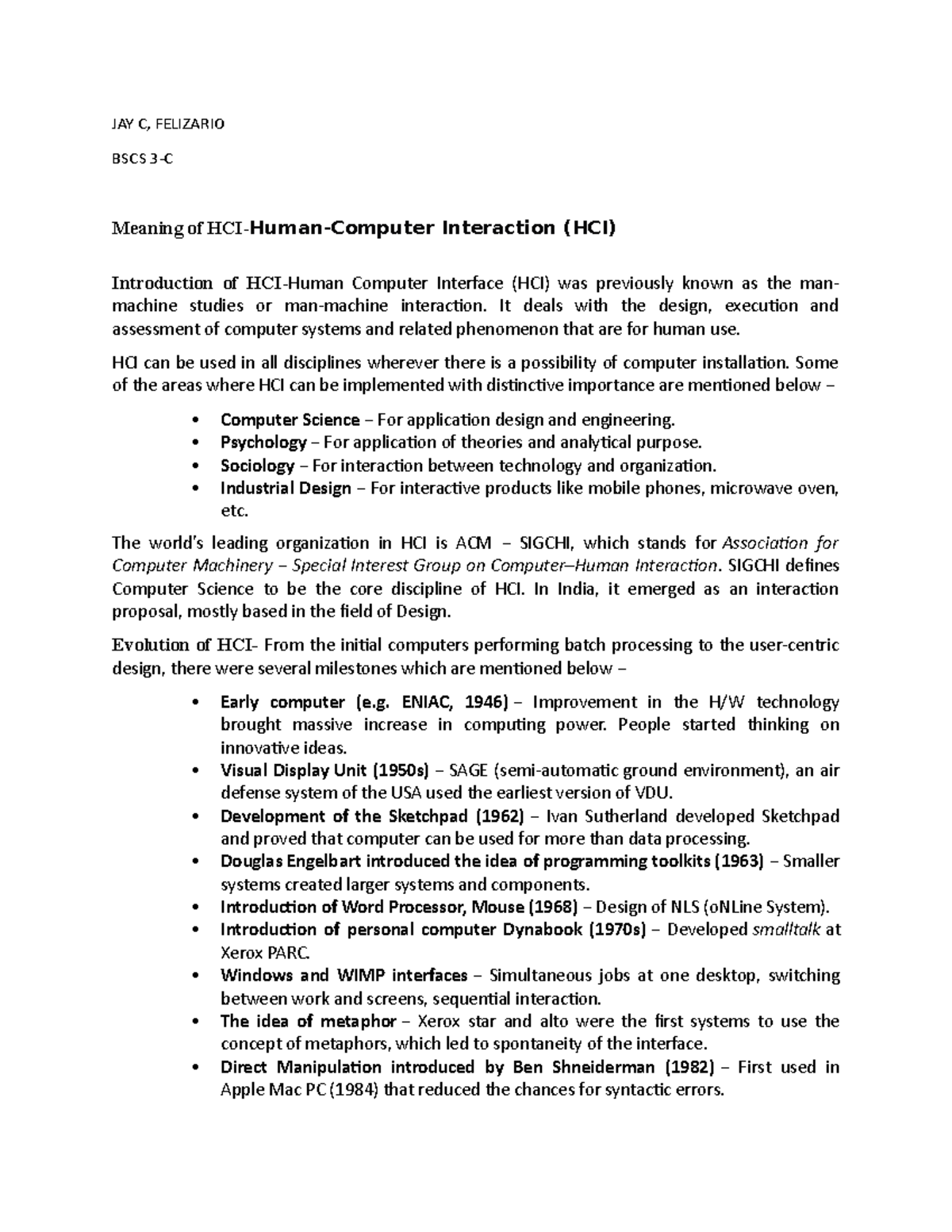 JAY( Hucomint) - Learning is fun - JAY C, FELIZARIO BSCS 3-C Meaning of ...