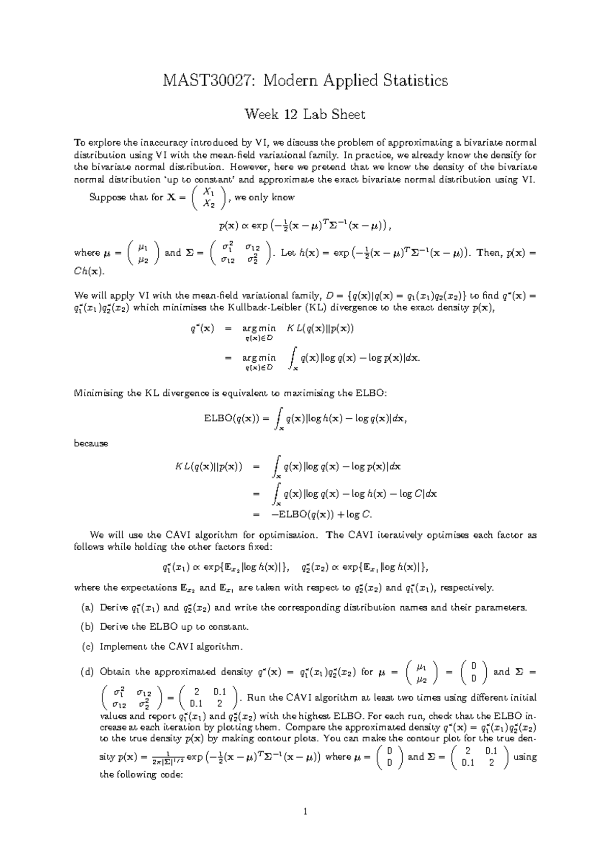 2024 MAST30027 week12 lab - MAST30027: Modern Applied Statistics Week ...