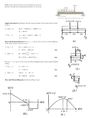 02-Civ E 270 - Lecture 3 -In-Class Examples Solutions - Ans: a 171 mm. Use a 175 mm Consider the ...
