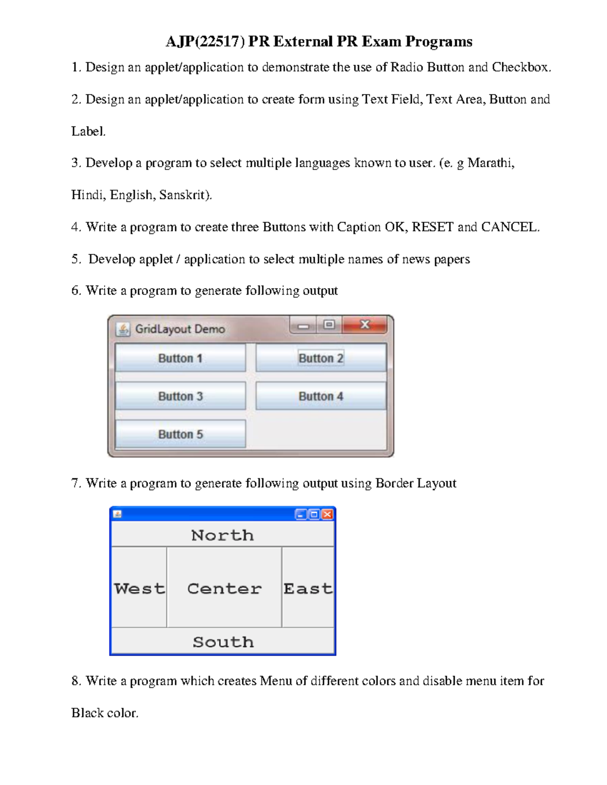 AJP PR Exam Programs - AJP(22517) PR External PR Exam Programs Design ...