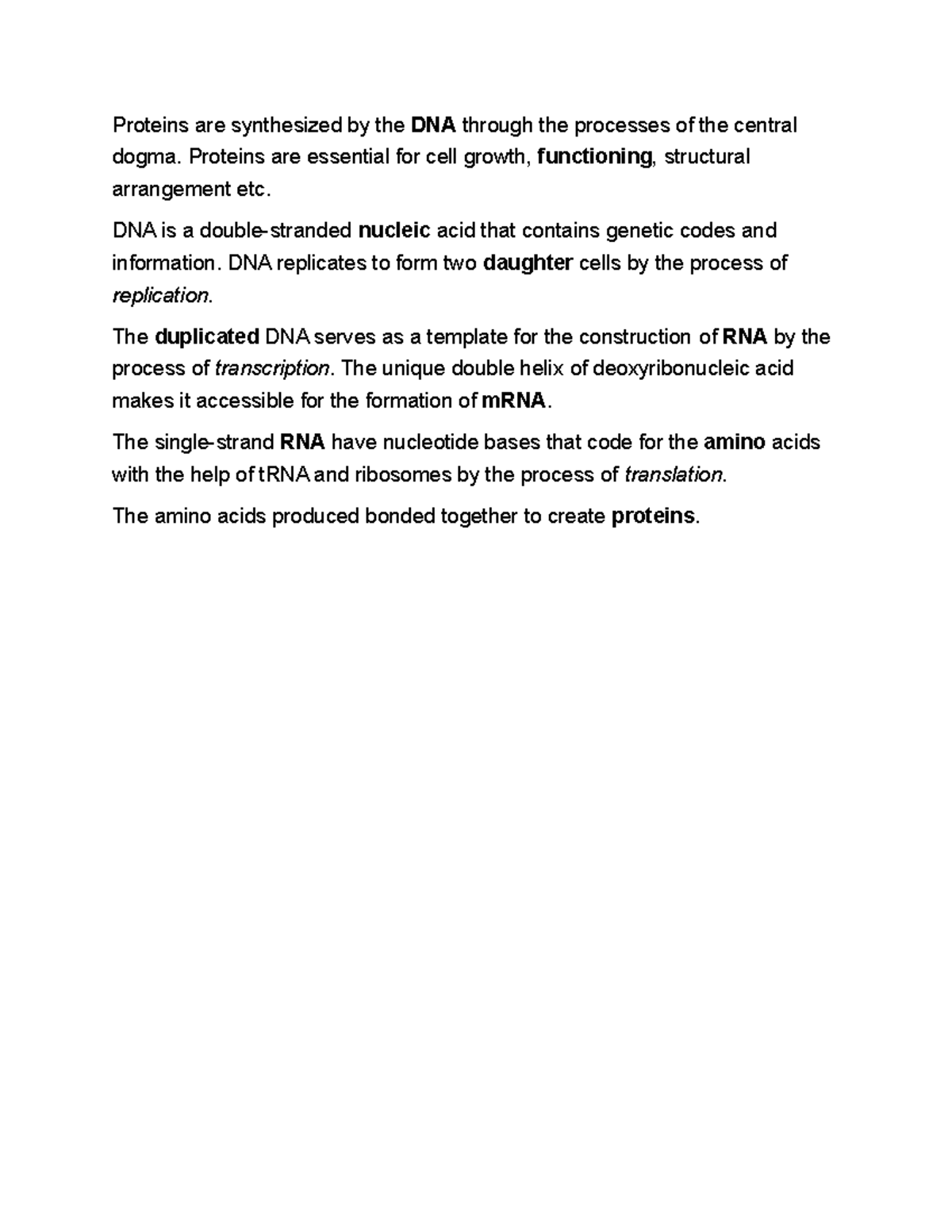 Dna - this is dna math wokr - Proteins are synthesized by the DNA ...