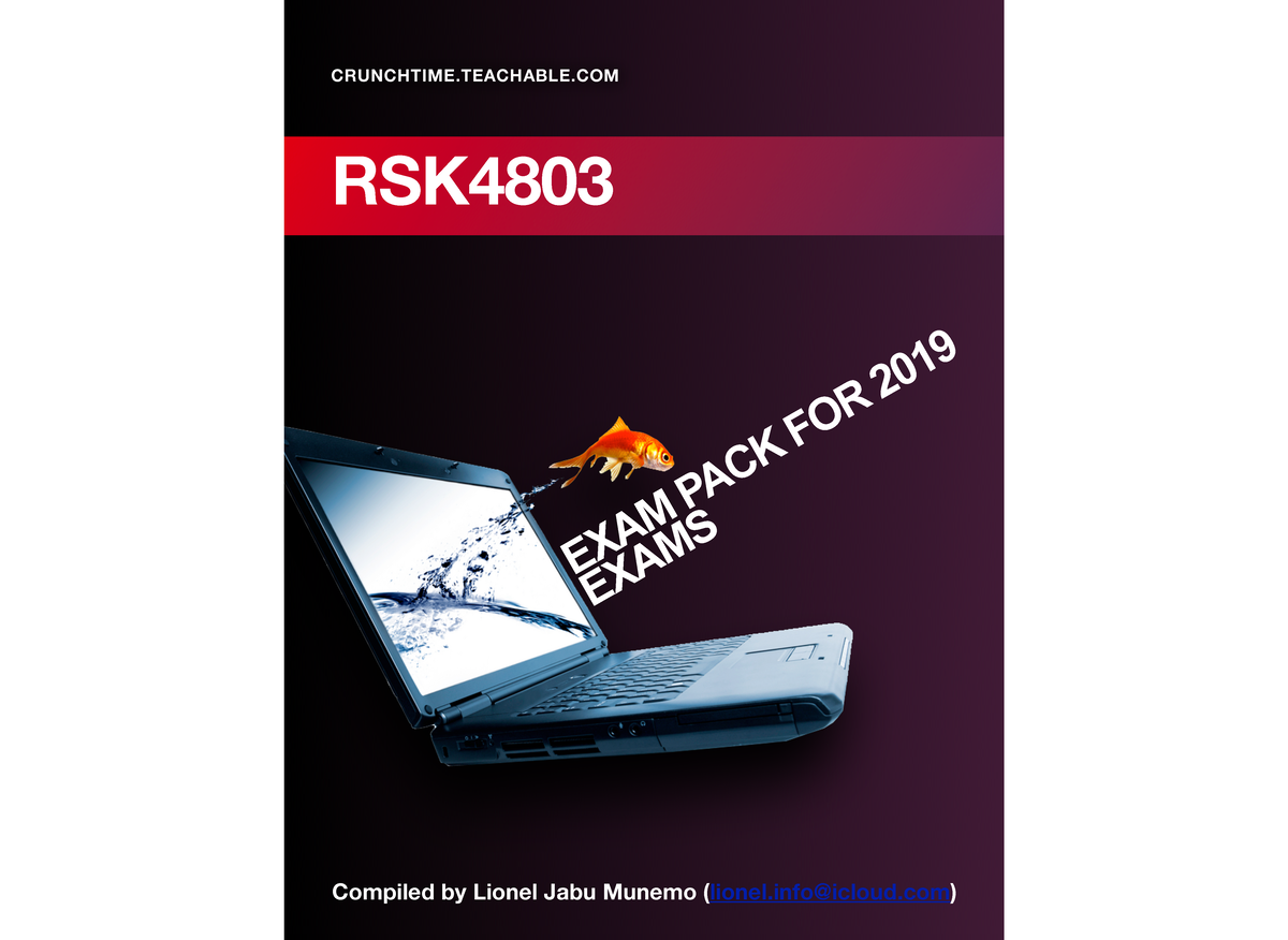 RSK4803 Exam Work Book 2019 - RSK CRUNCHTIME.TEACHABLE Compiled by Lionel Jabu Munemo - Studocu