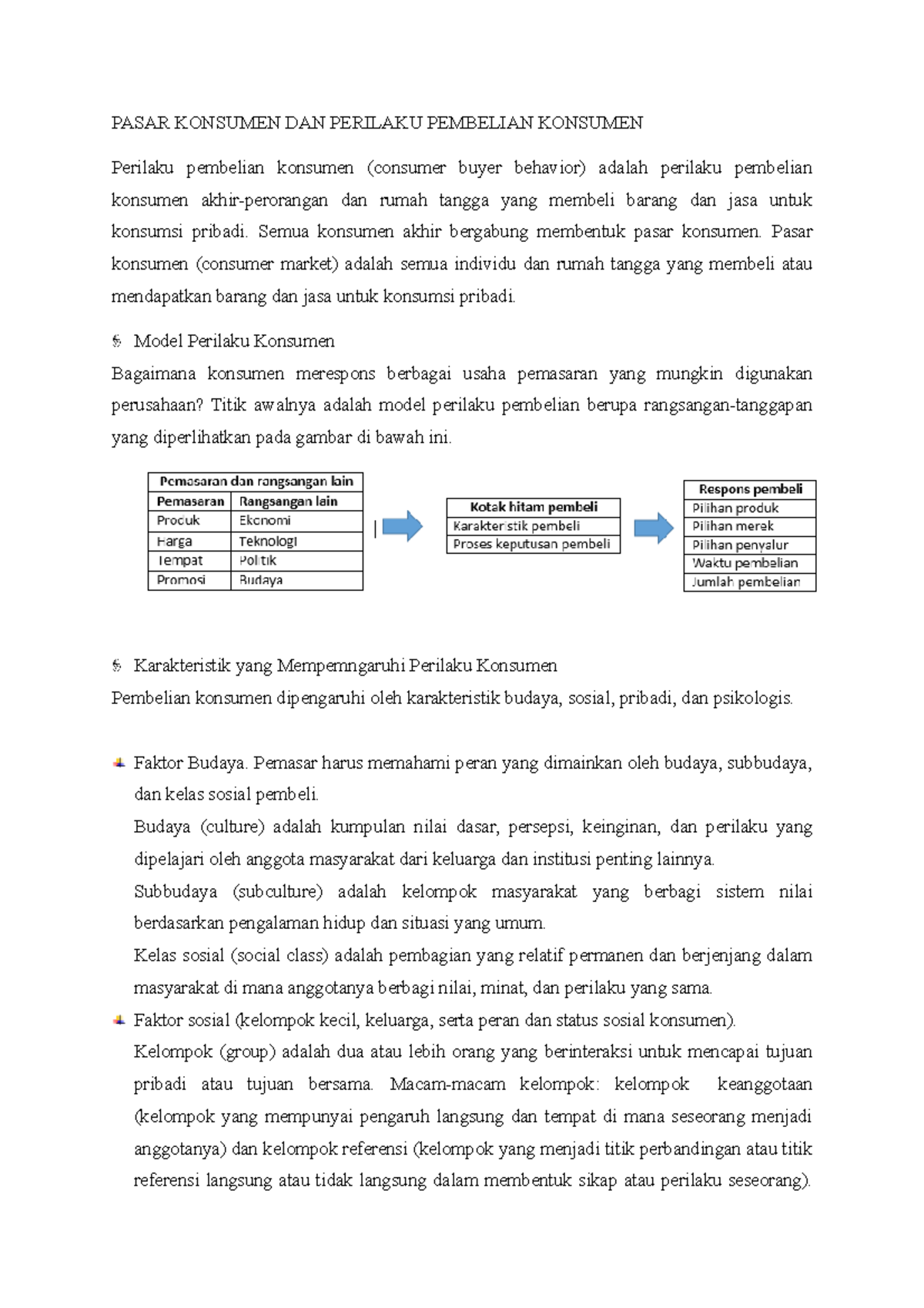 Pasar Konsumen dan Perilaku Pembelian Konsumen - PASAR KONSUMEN DAN ...