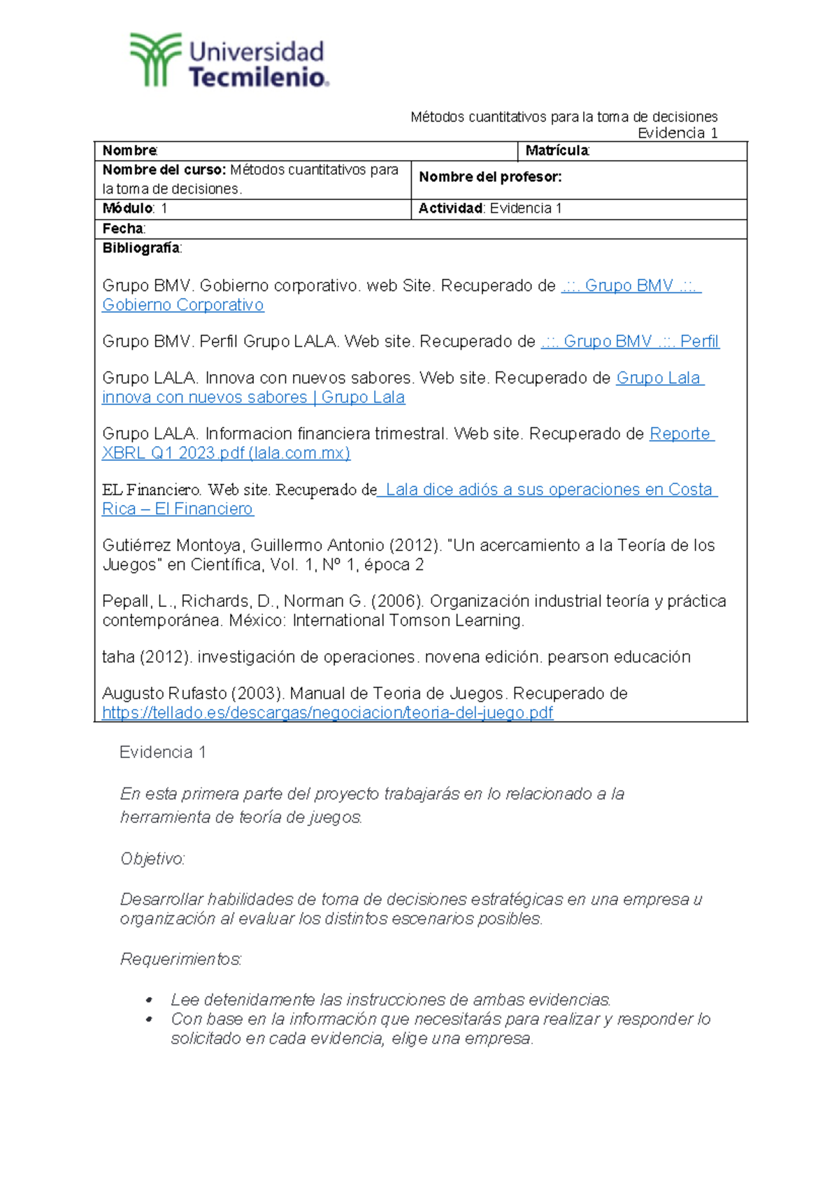 Evidencia 1 Esther Carrillo Métodos cuantitativos para la toma de ...