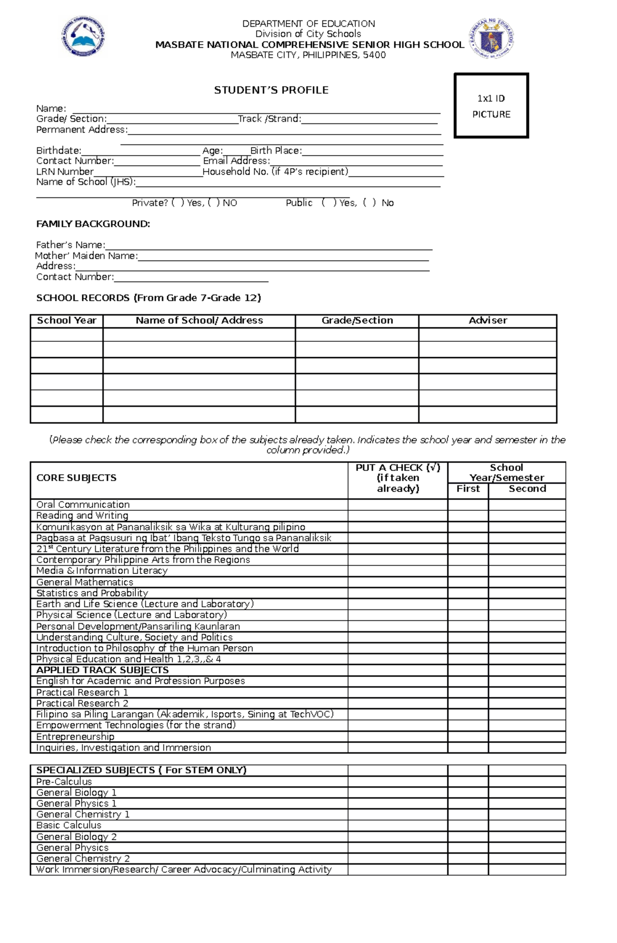 Students- Profile - adali nalaaa - DEPARTMENT OF EDUCATION Division of ...