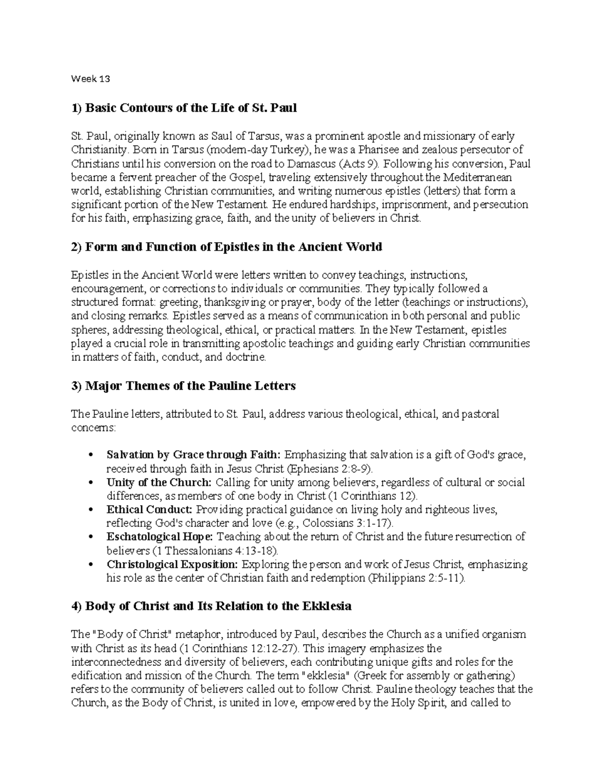 Week 13 - bib assignment - Week 13 1) Basic Contours of the Life of St ...