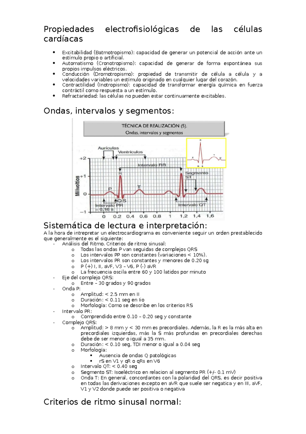 Fisio 3 - Propiedades electrofisiológicas de las células cardíacas ...