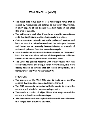JE Virus - JE VIRUS The Japanese Encephalitis (JE) Virus Has the ...