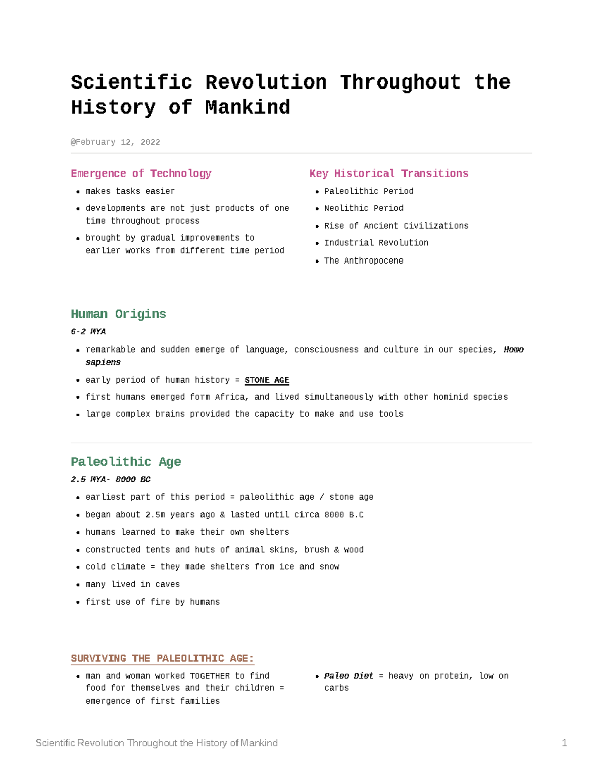 Scientific Revolution Throughout the History of Mankind - Scientific ...