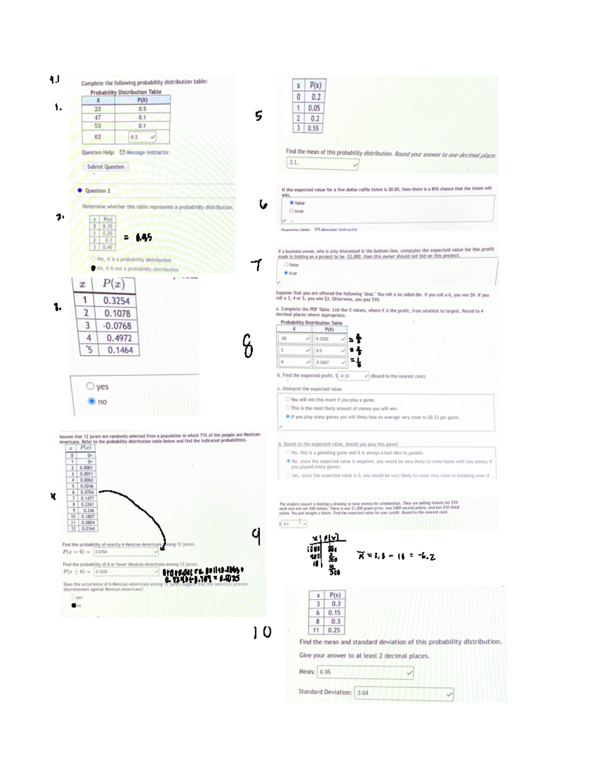 Chapter 4 HW - Discrete probability distributions - MATH 050 - Studocu