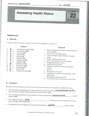 Chapter 37 - study guide homework - PN176RT - Lincoln Tech - Studocu