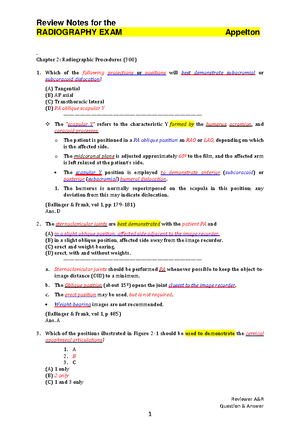 Unit 1 Notes - Introduction to Radiology Technology program - Rad ...