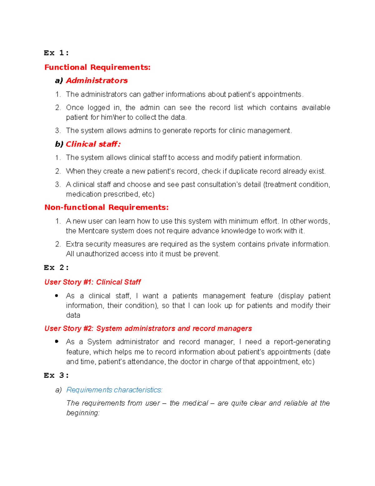 SWE201c PE HE150149 mã-đề - Ex 1: Functional Requirements: a ...